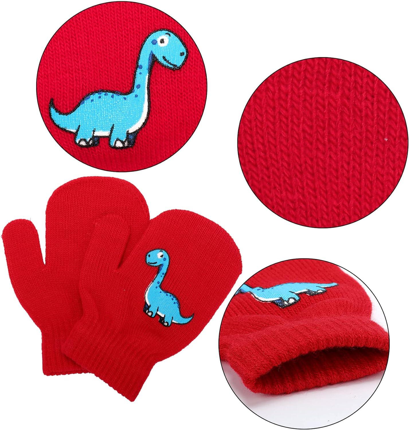 Kids Winter Magic Mittens - Cute Dinosaur Paw Star Toddler Mittens for ...