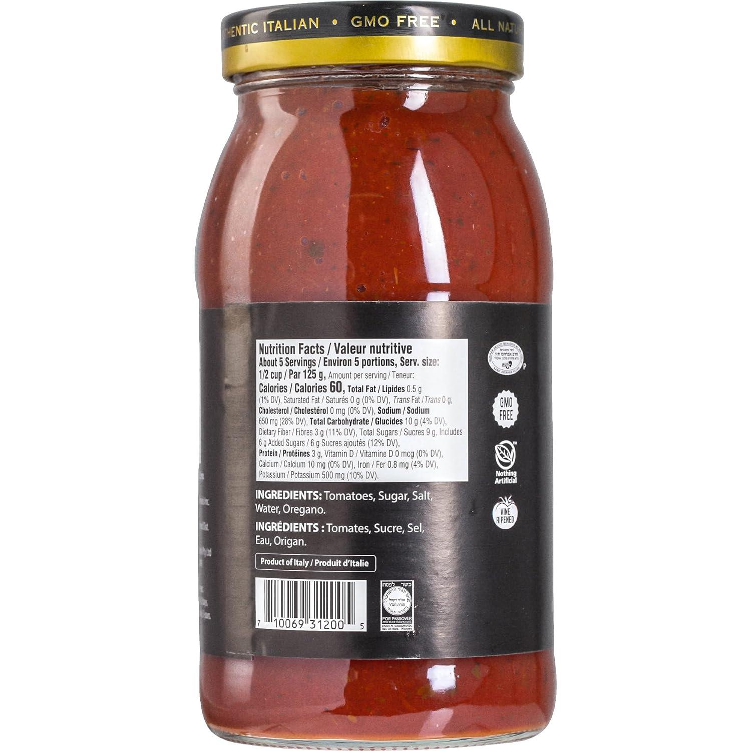 Tuscanini Traditional Italian Pizza Sauce 24.3 Oz - 4 Pack | Non GMO ...