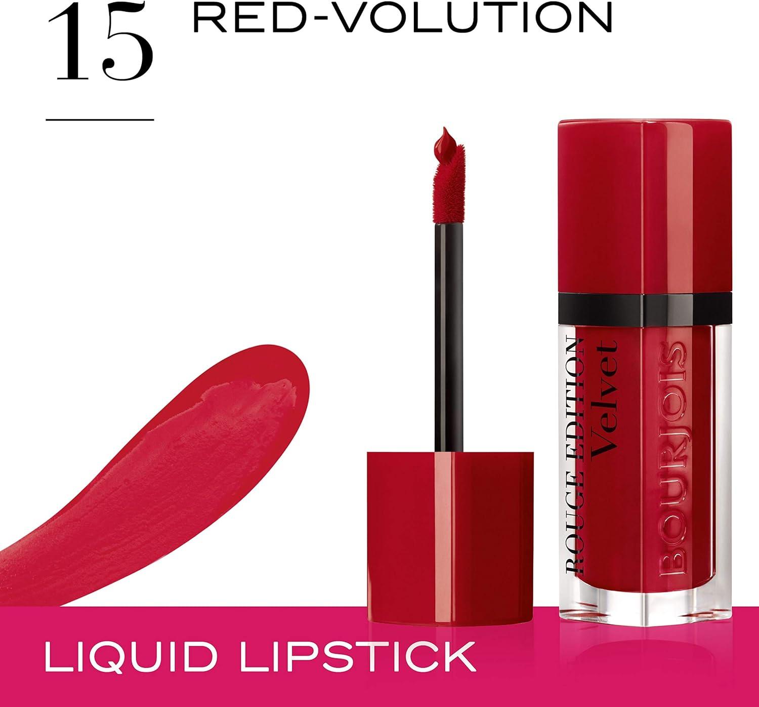 Bourjois Rouge Edition Velvet Liquid Lipstick 15 Red-Volution Reds - 7.7ml | Buy Now with ...