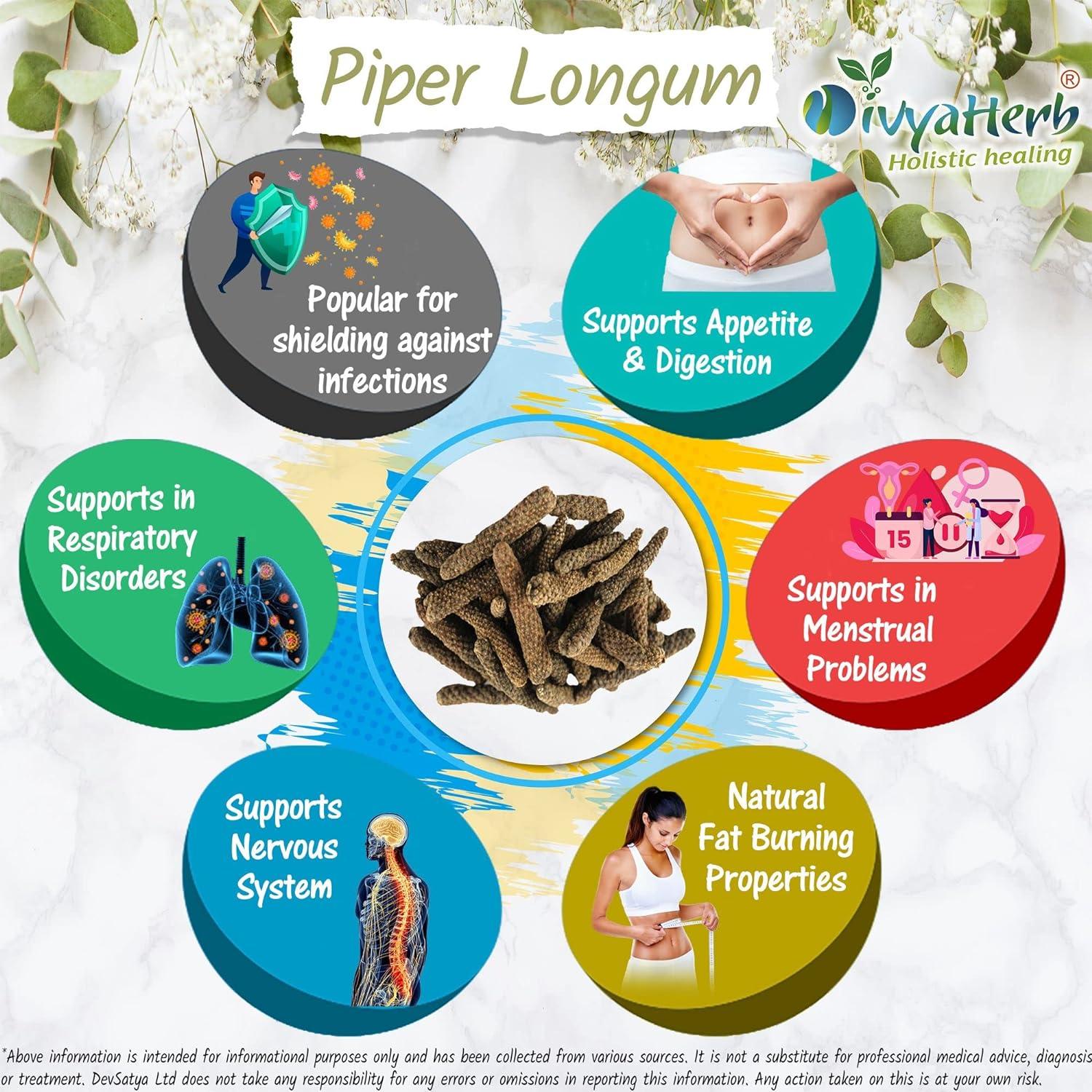 Piper Longum Powder (Pippali - Lindi Piper) - Premium Quality Herbal ...