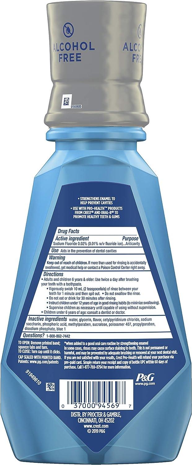 Crest ProHealth Advanced Alcohol-Free Extra Deep Clean Mouthwash Fresh ...