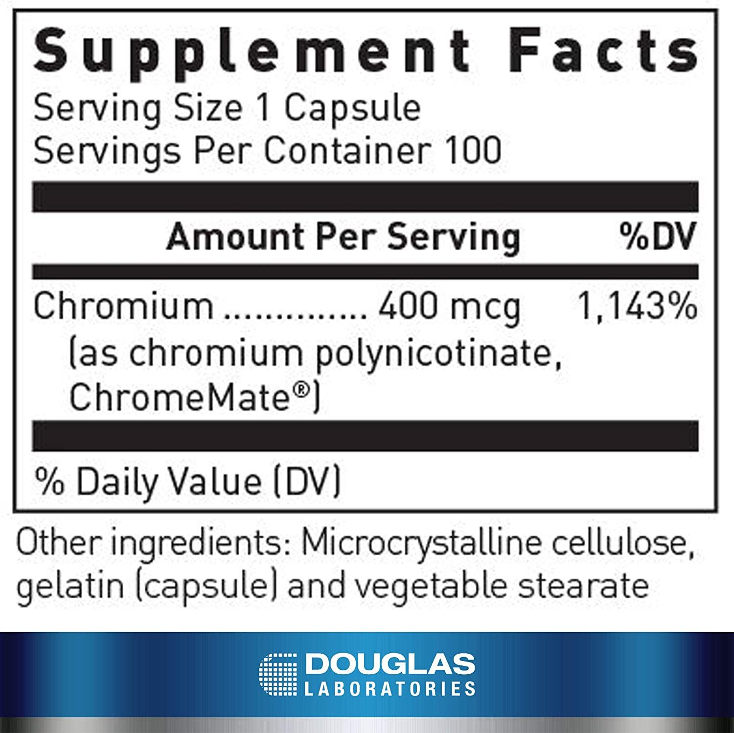 Douglas Laboratories Chromium 400 mcg | Supports Healthy Metabolism ...