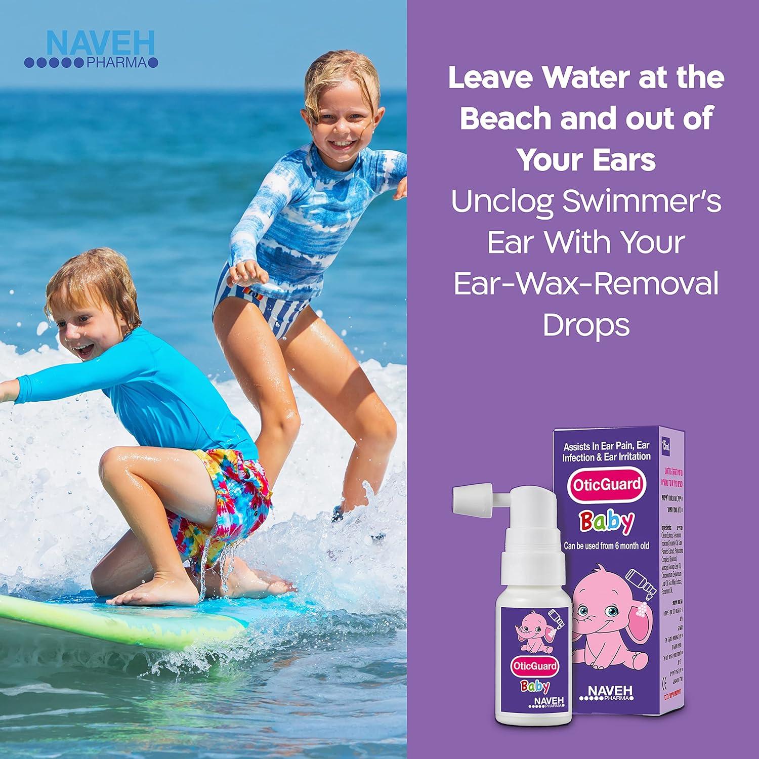 Naveh Pharma Earwax Removal Spray 1 Fl Oz + Otic Guard Baby Ear ...