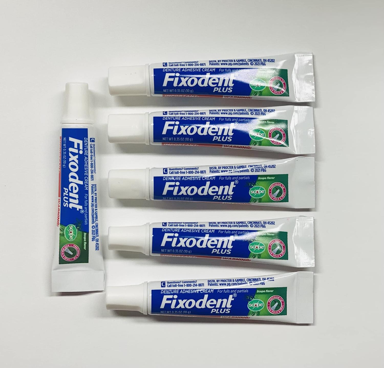 Fixodent Plus Precision Hold & Seal Adhesive .35oz Scope - Pack of 6 ...
