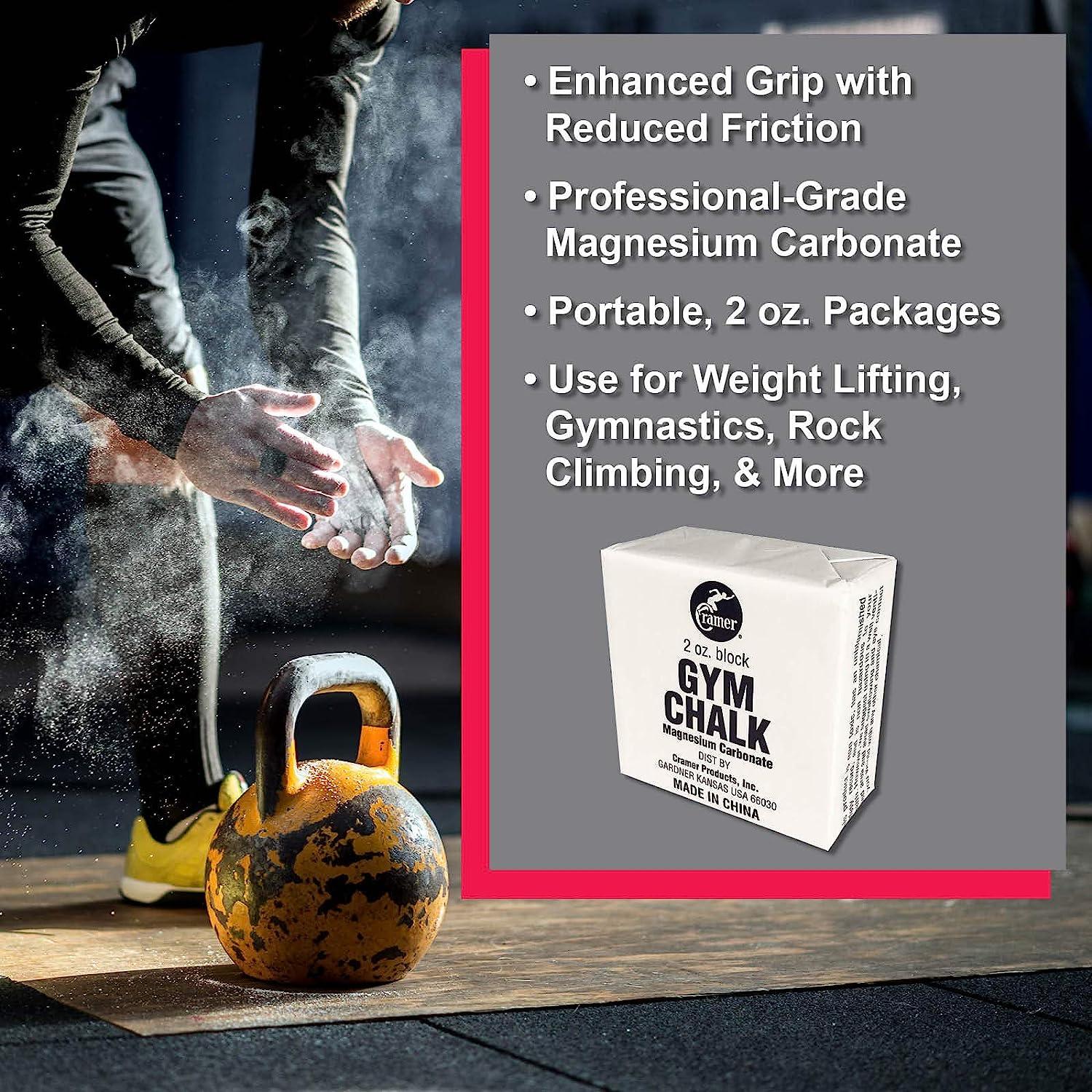 Cramer Gym Chalk Block 1lb - Magnesium Carbonate for Improved Grip in ...