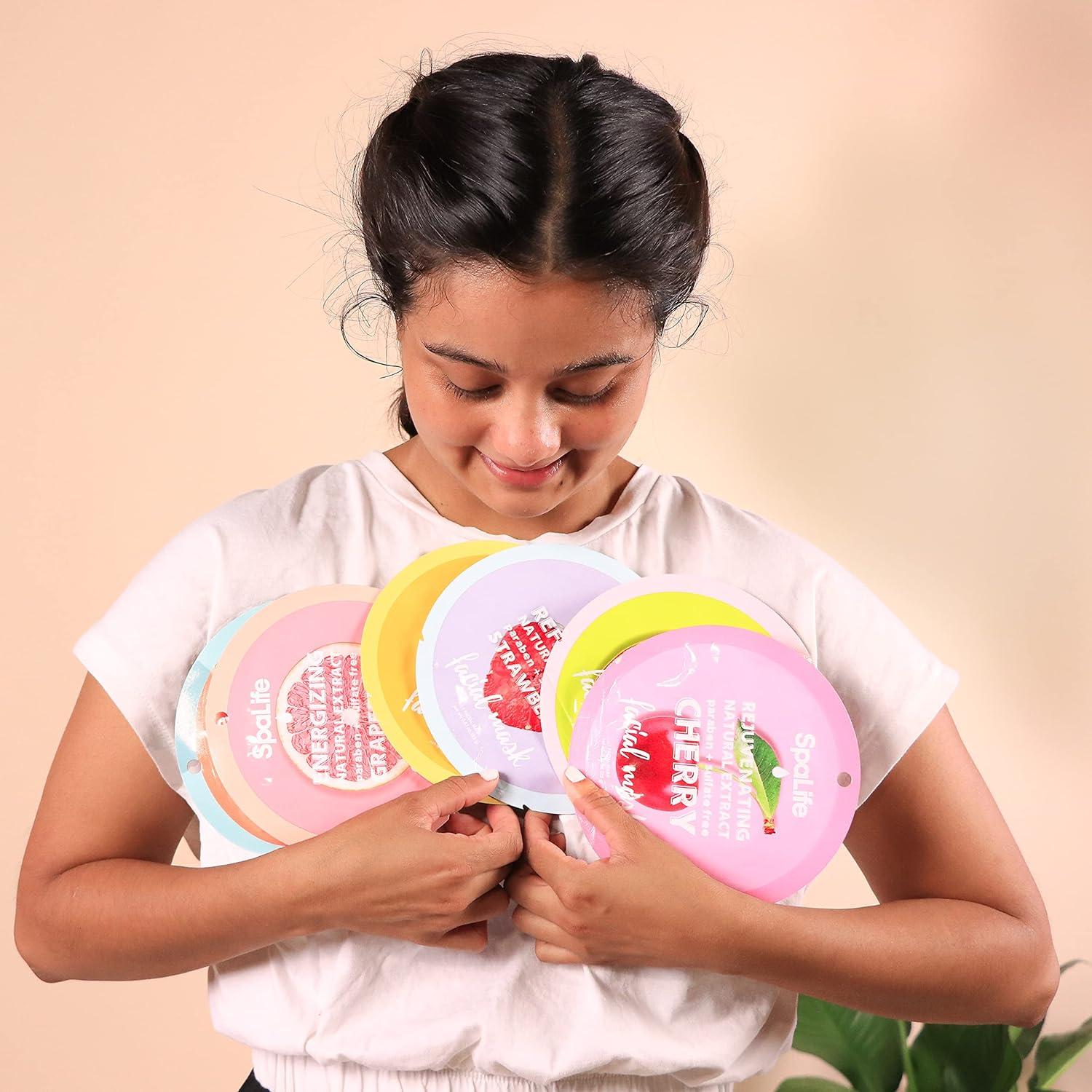 SpaLife Fabulous Fruit Sheet Mask Collection - 12 Pack | Buy Now with ...