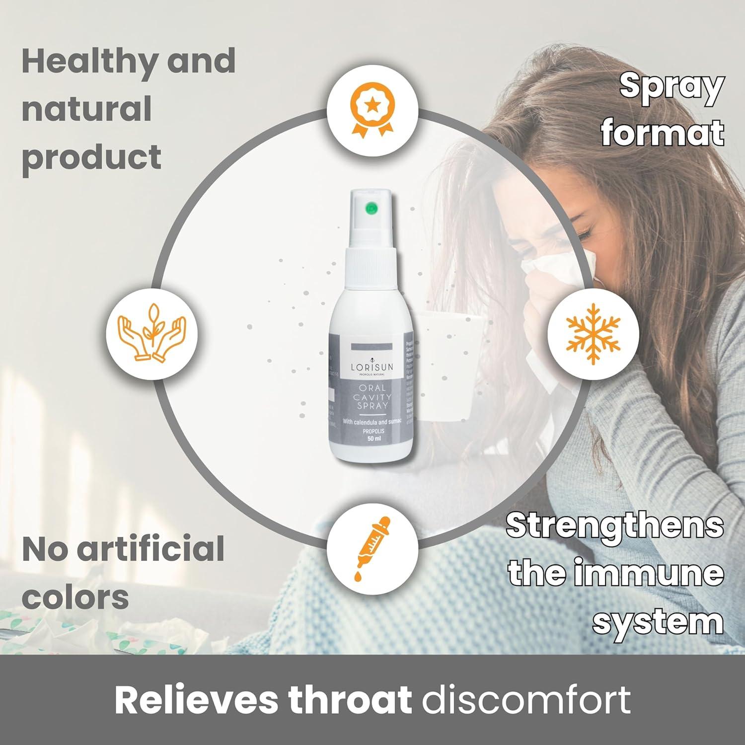 LORISUN Propolis with Calendula Throat Spray 50ml - Natural ...