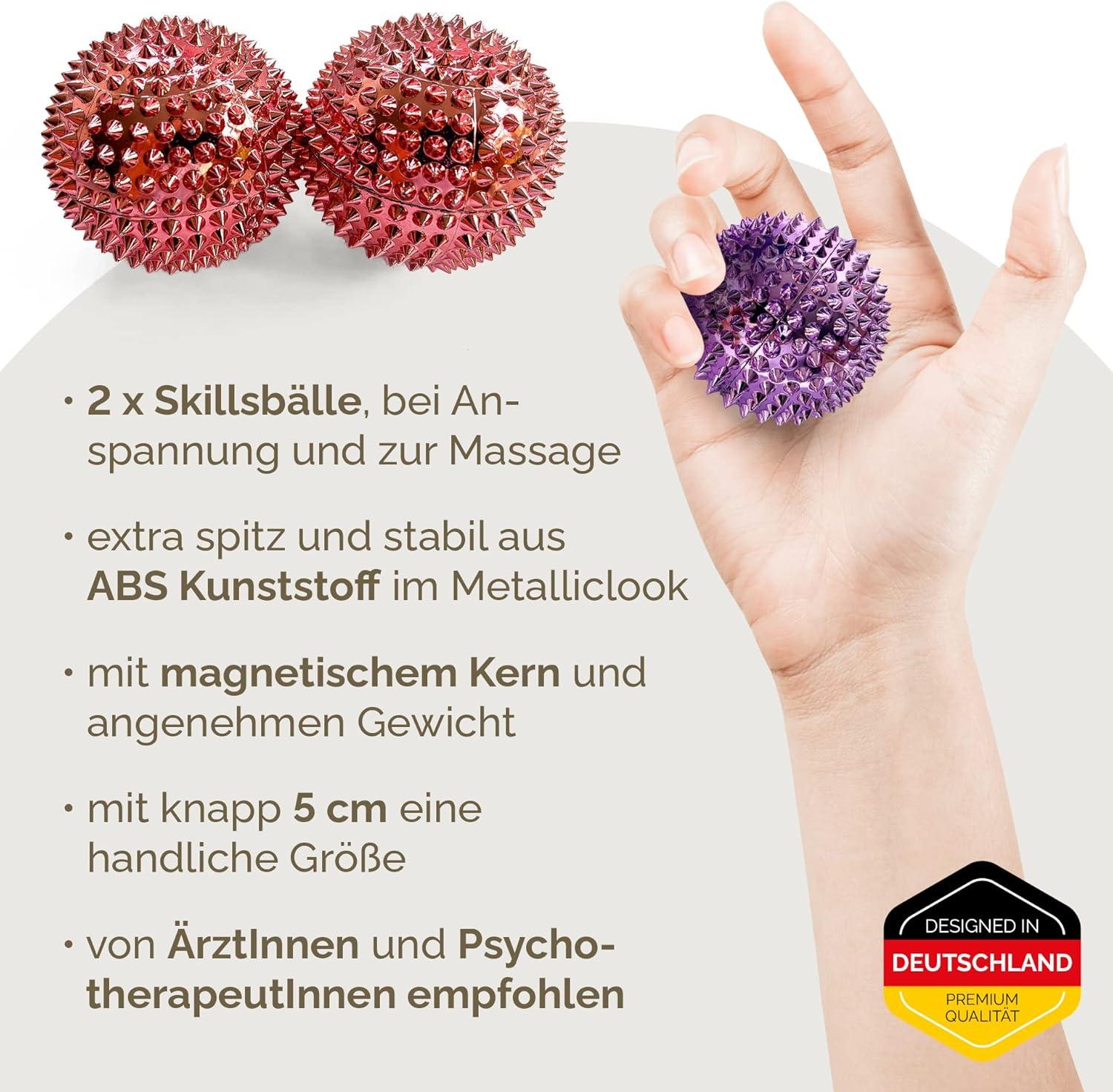 Buy 2x DBT Skills Hedgehog Ball - Magnetic Acupressure Ball for Stress ...