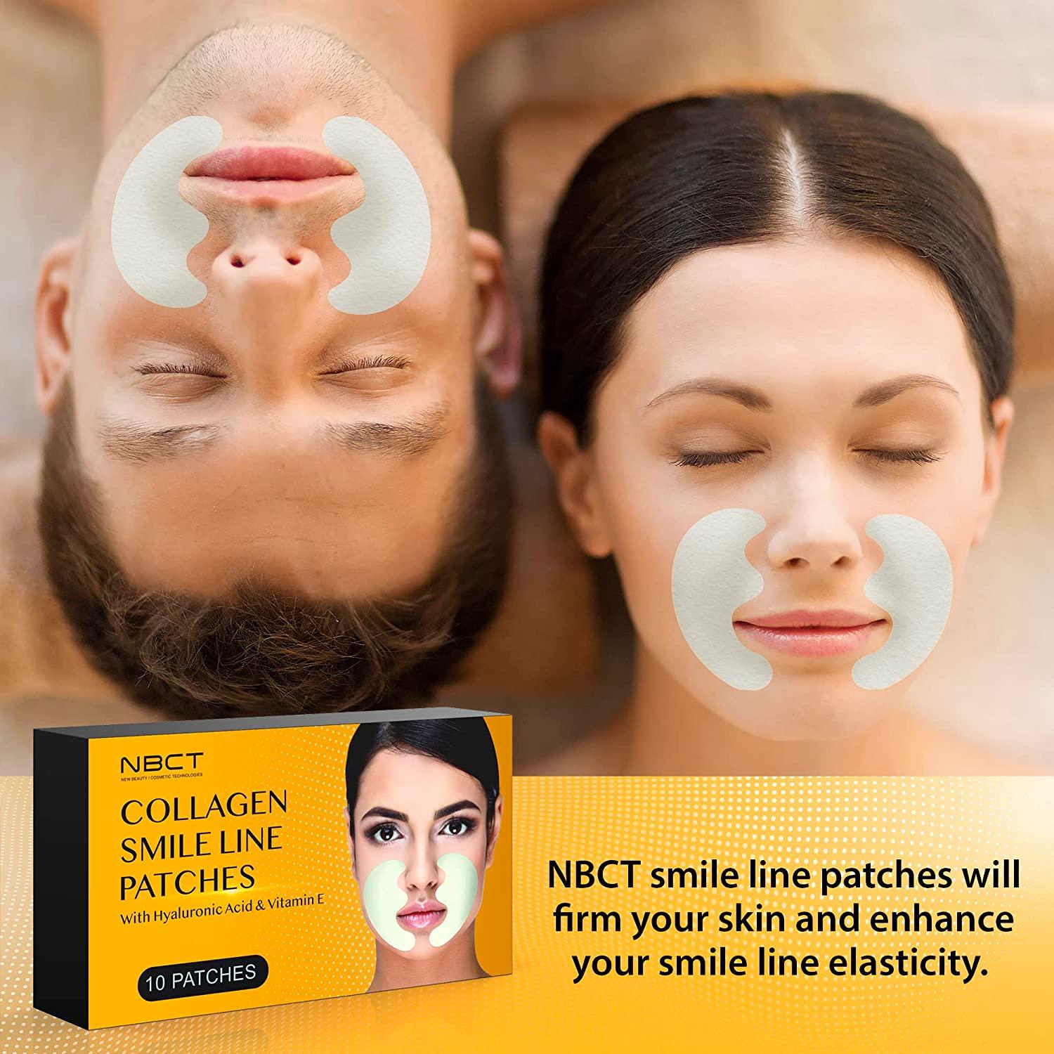 Smile Line Patches - Anti-Wrinkle Facial Strips - 5 Pairs ...