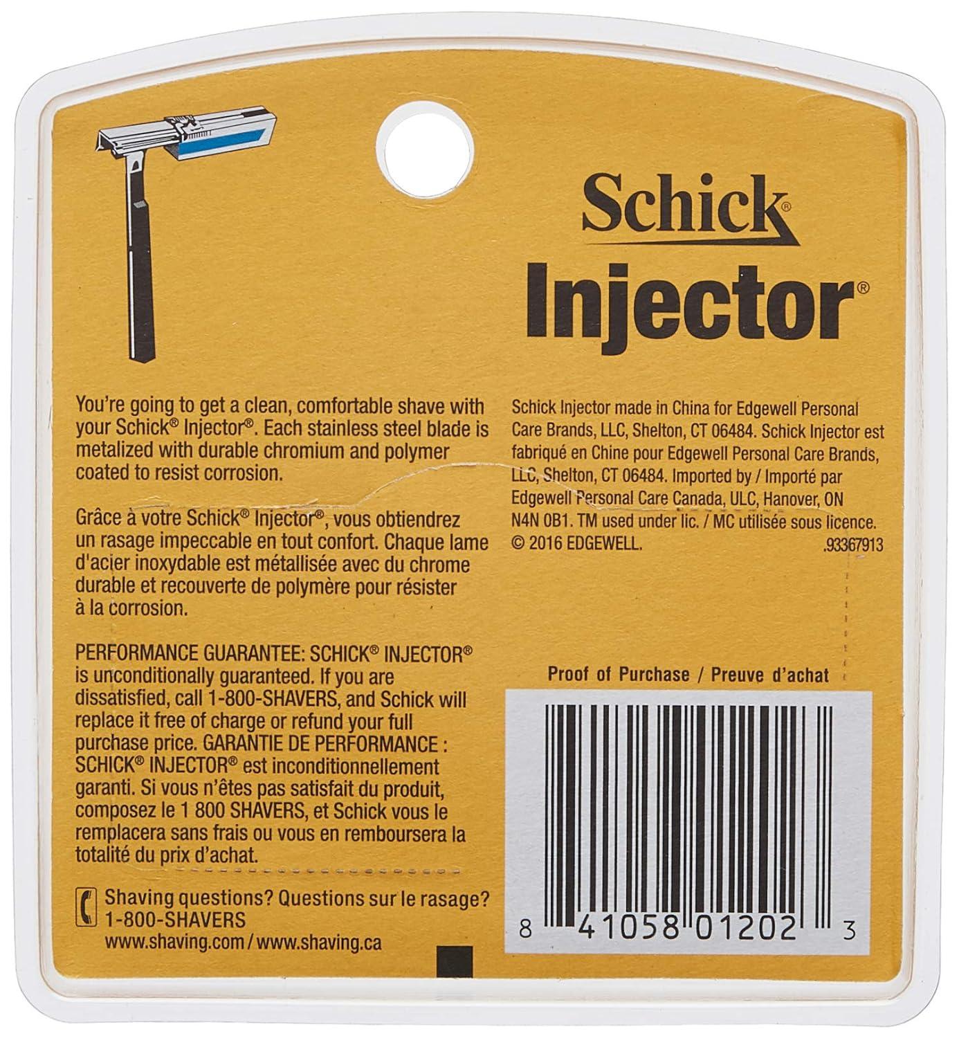Schick Injector Razor Blades - 4 Count, Pack of 1 | Buy Now with ...