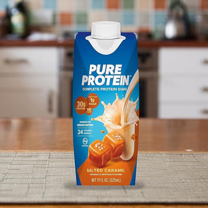 Pure Protein Salted Caramel Shake Ready to Drink and Keto-Friendly ...