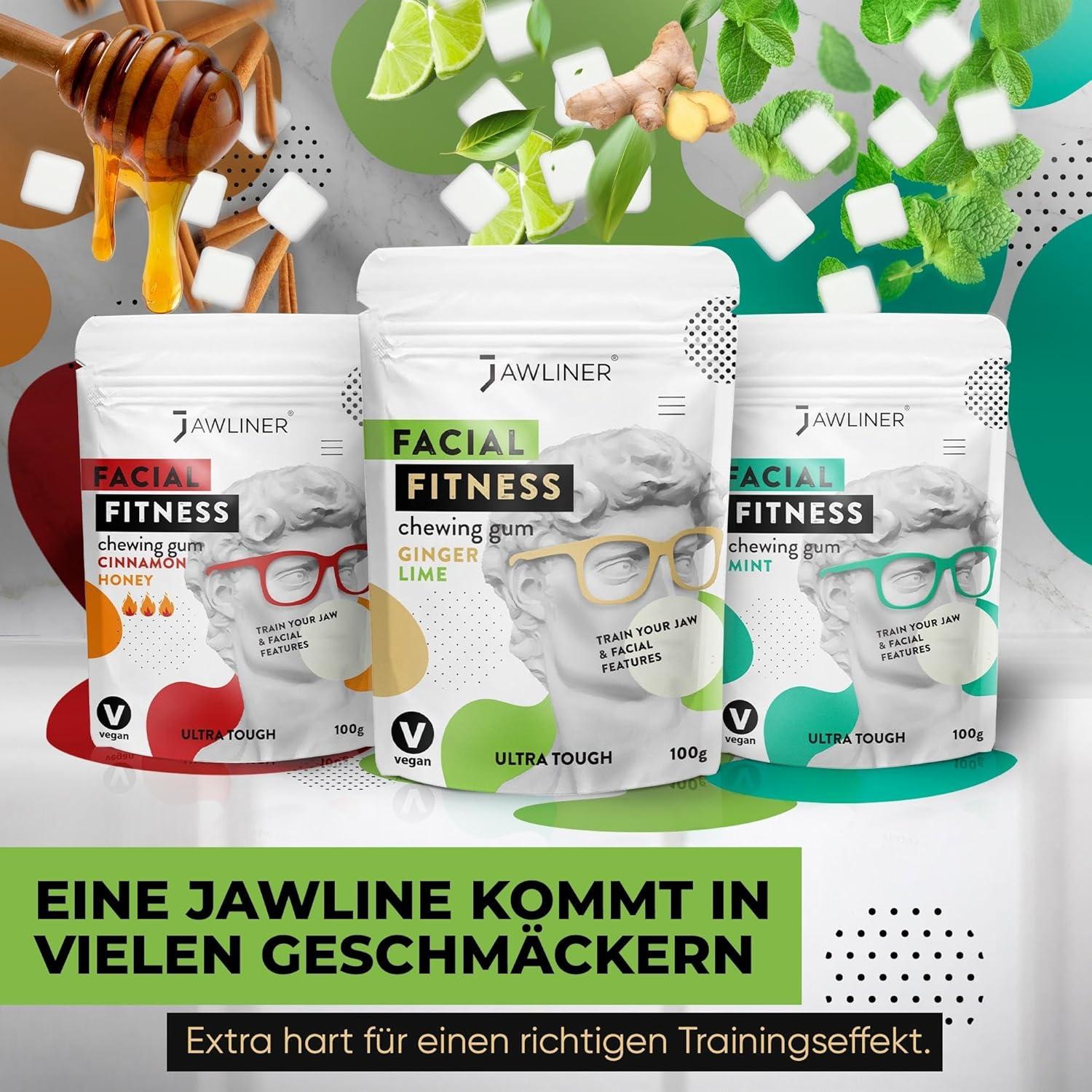 Jawliner Fitness Kaugummi - Hard Chewing Gum for Jawline & Mewing ...