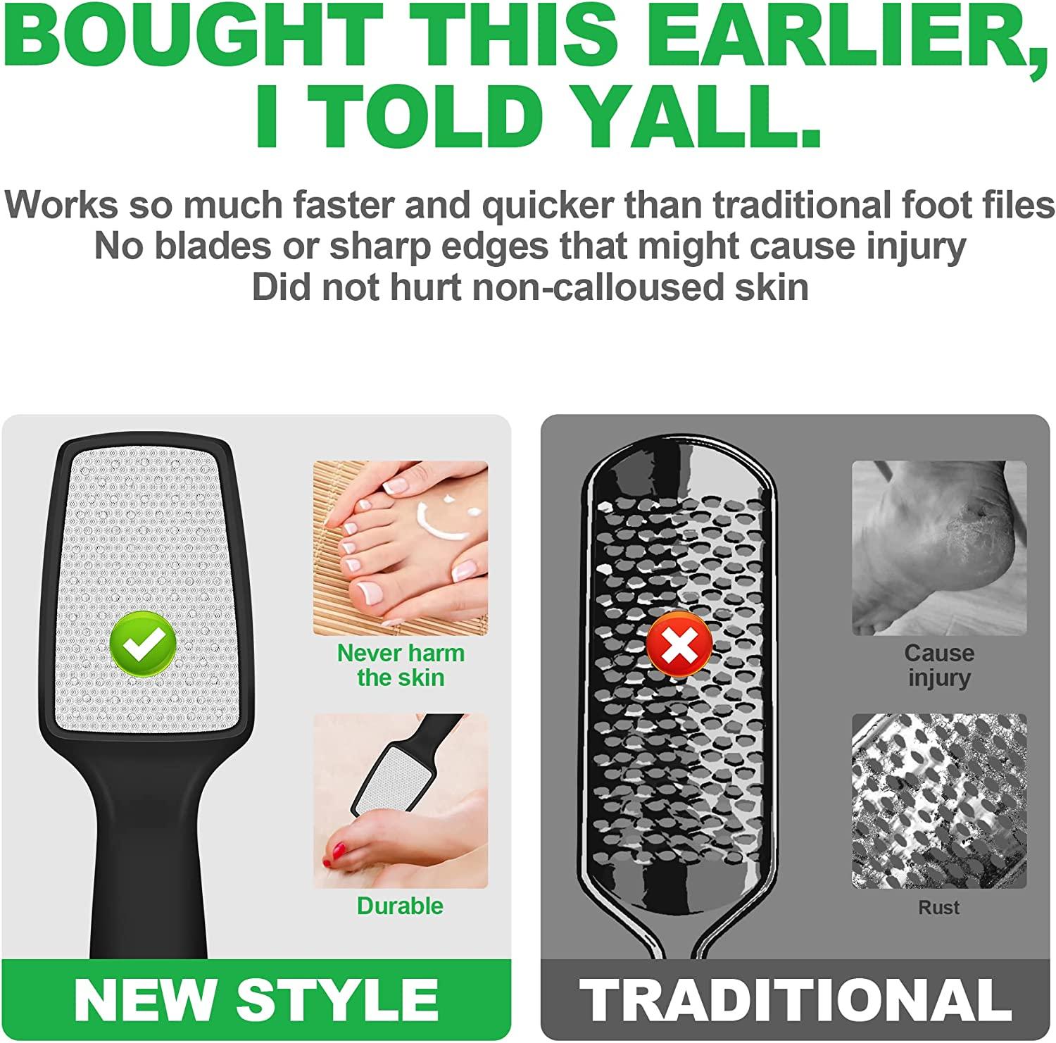 DALLEAN Stainless Steel Foot File - Callus Remover for Smooth Feet