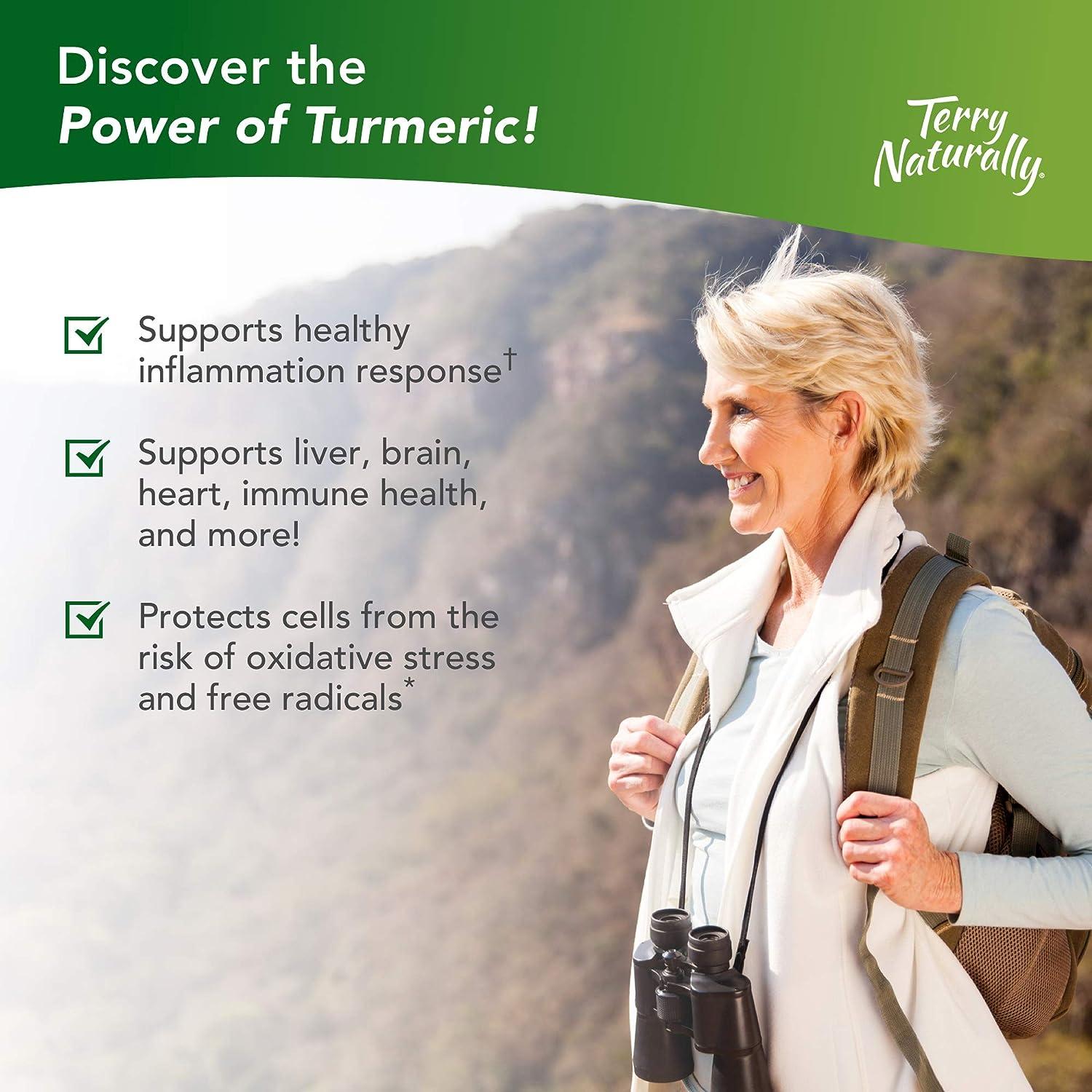 Terry Naturally Turmeric 50X - Extra Strength Curcumin Capsules for ...