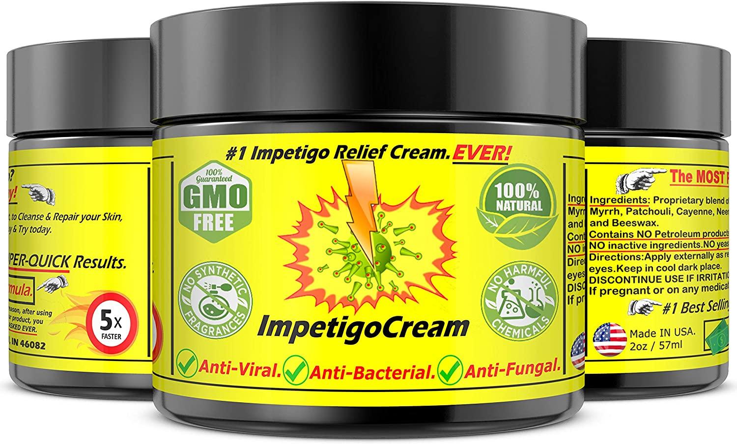 Impetigo Cream with Tea Tree Oil for Adults & Kids - Antibiotic ...