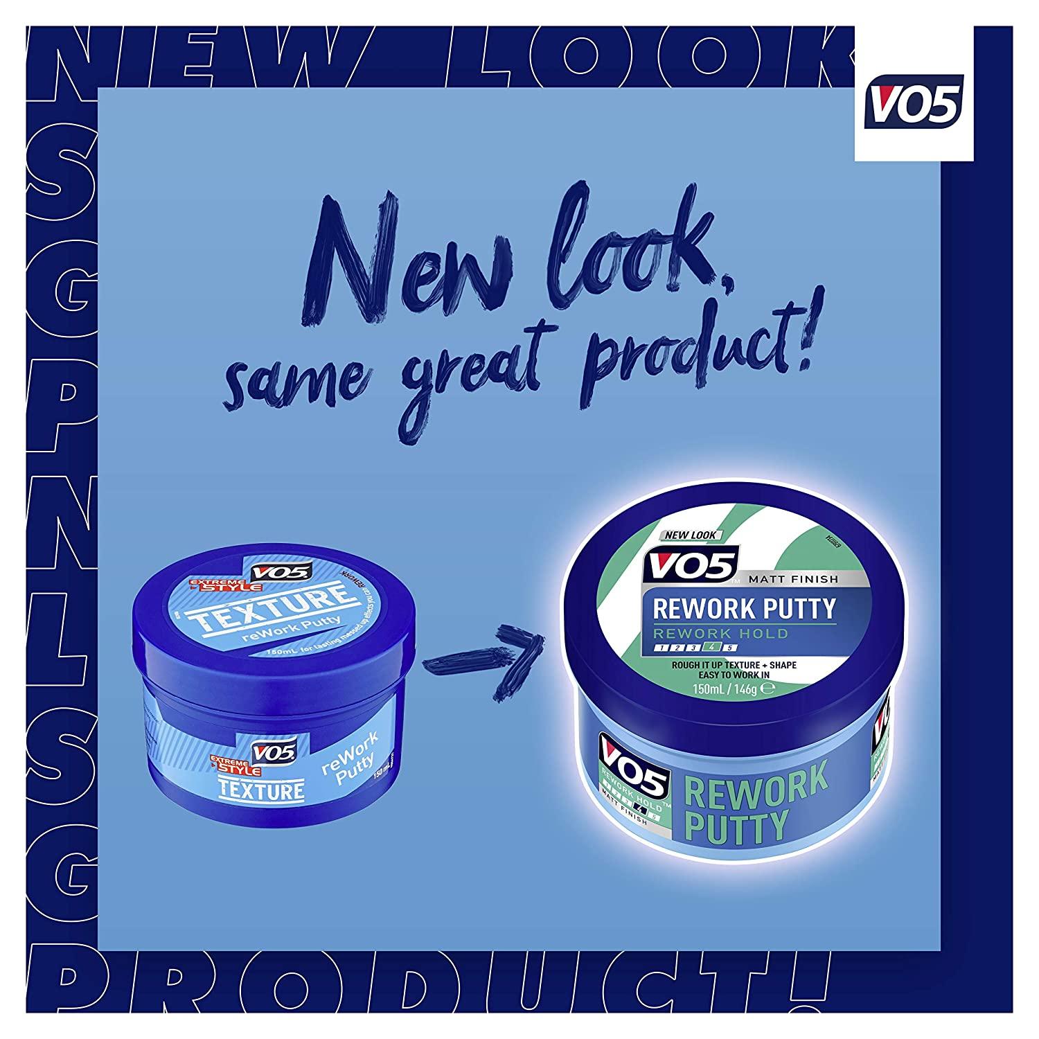 VO5 Extreme Style Rework Putty 150ml - Sculpt and Define Your Look ...