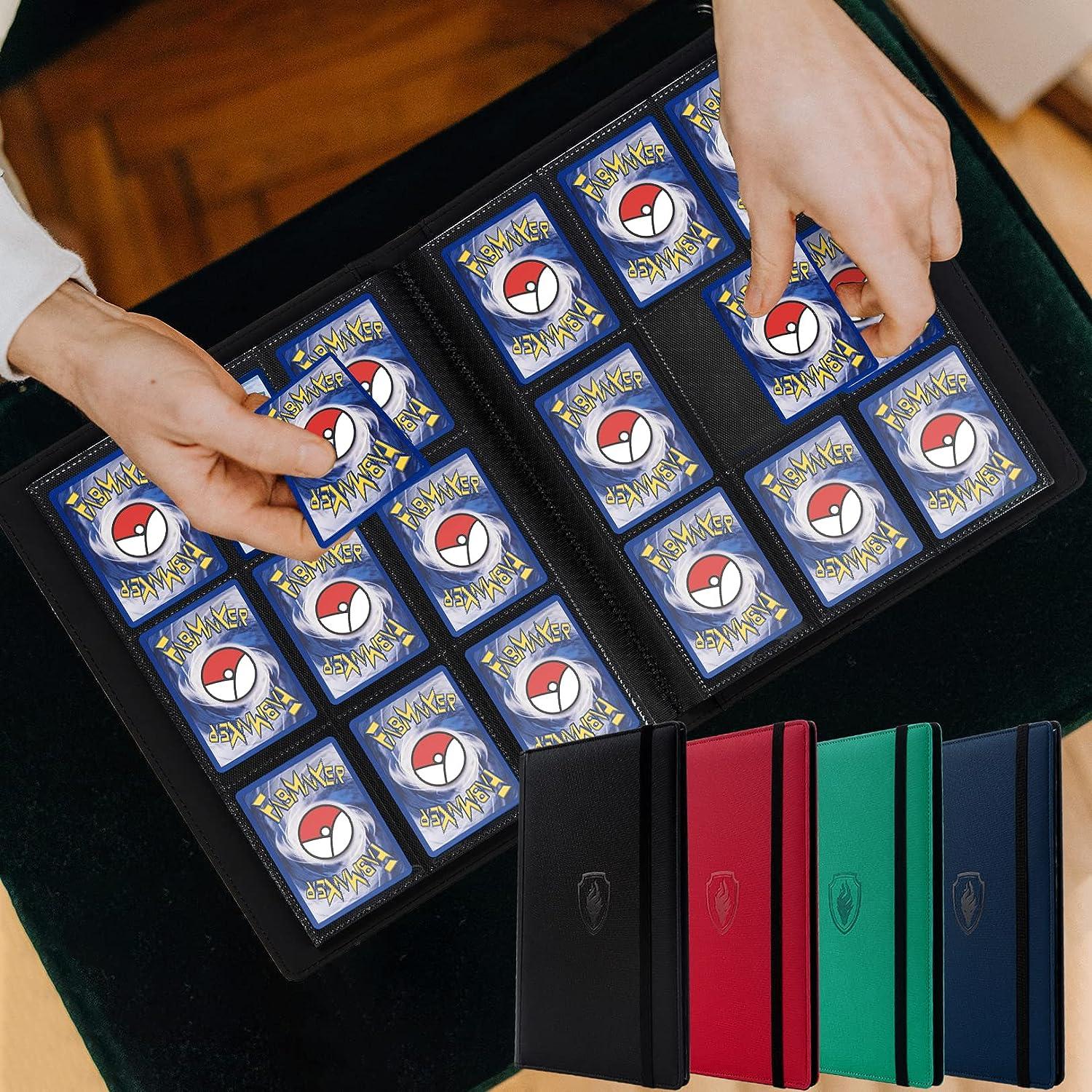 Premium PU Trading Card Binder for 360 Cards | 9 Pocket Fabmaker Card ...