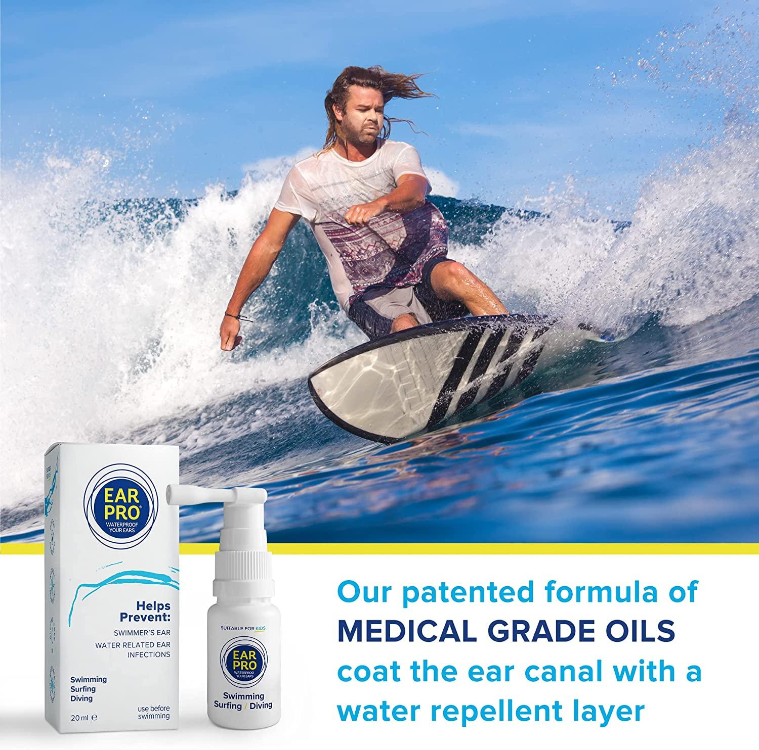 Ear Pro All Natural Swimmer Ear Spray for Kids and Adults - Prevent ...