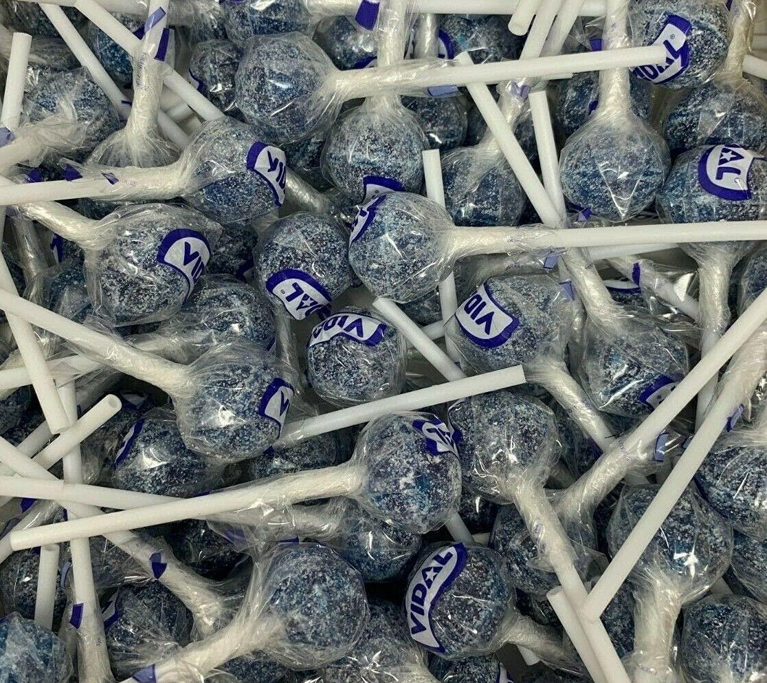 50 x Blue Raspberry Lollipops Share Bag by The Gourmet Sweet Company ...