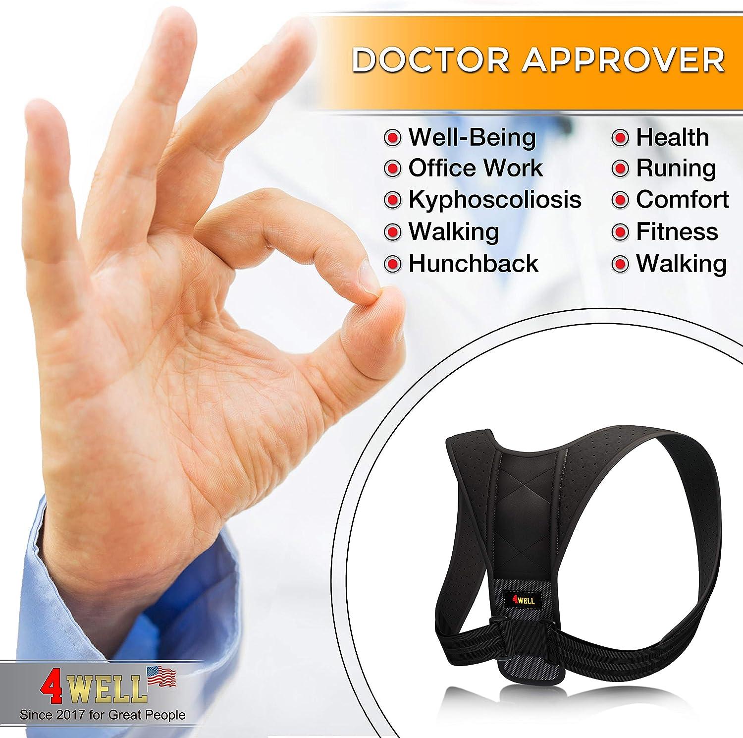 Posture Corrector for Women & Men - Comfortable Brace for Spinal ...