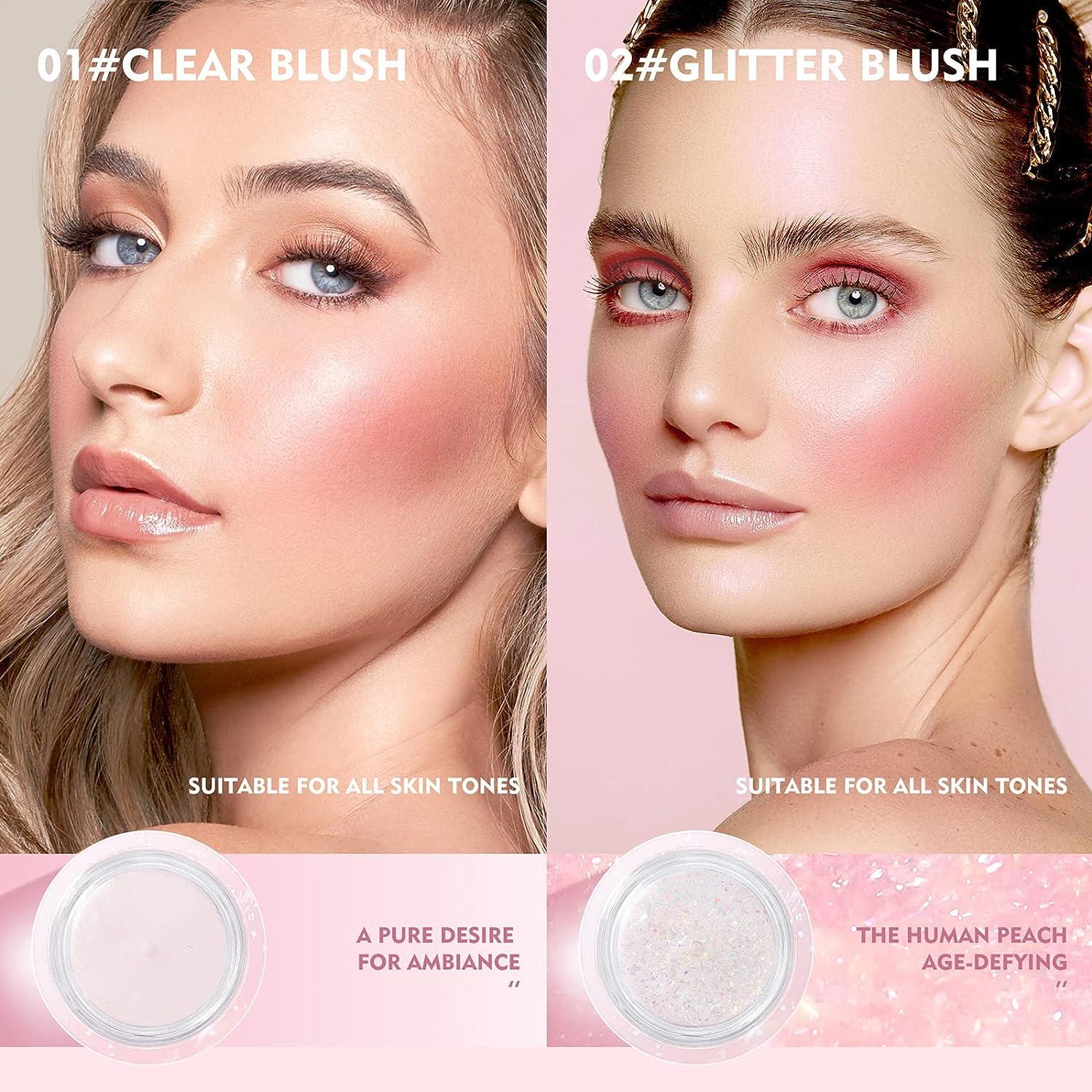 U-Shinein 2 Pcs Color Changing Blush & Lip Balm Cream Set - Waterpoof 2 ...