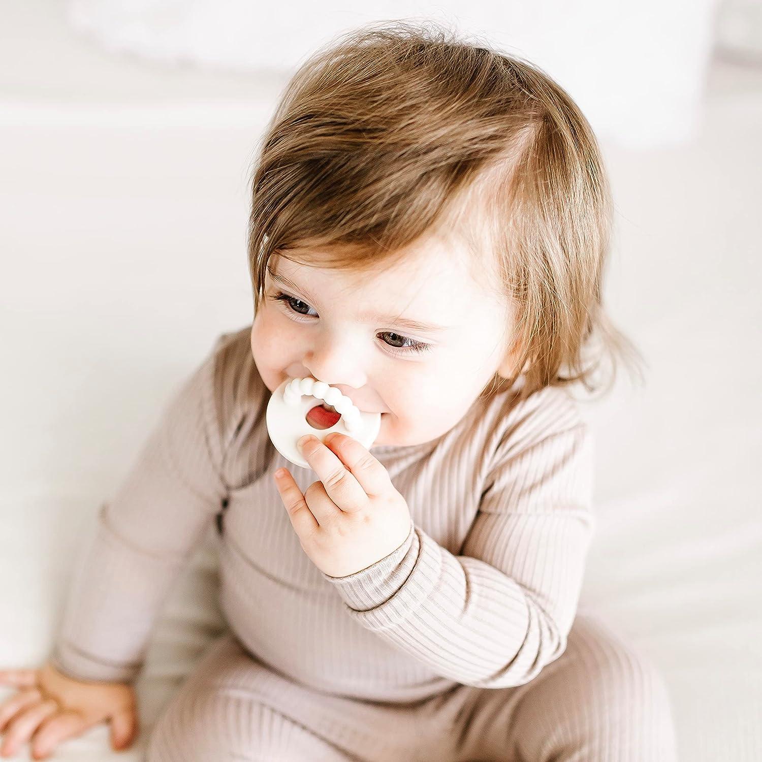 Ryan and Rose Cutie Bit Teether - Ivory | Top-Quality Teething Relief ...