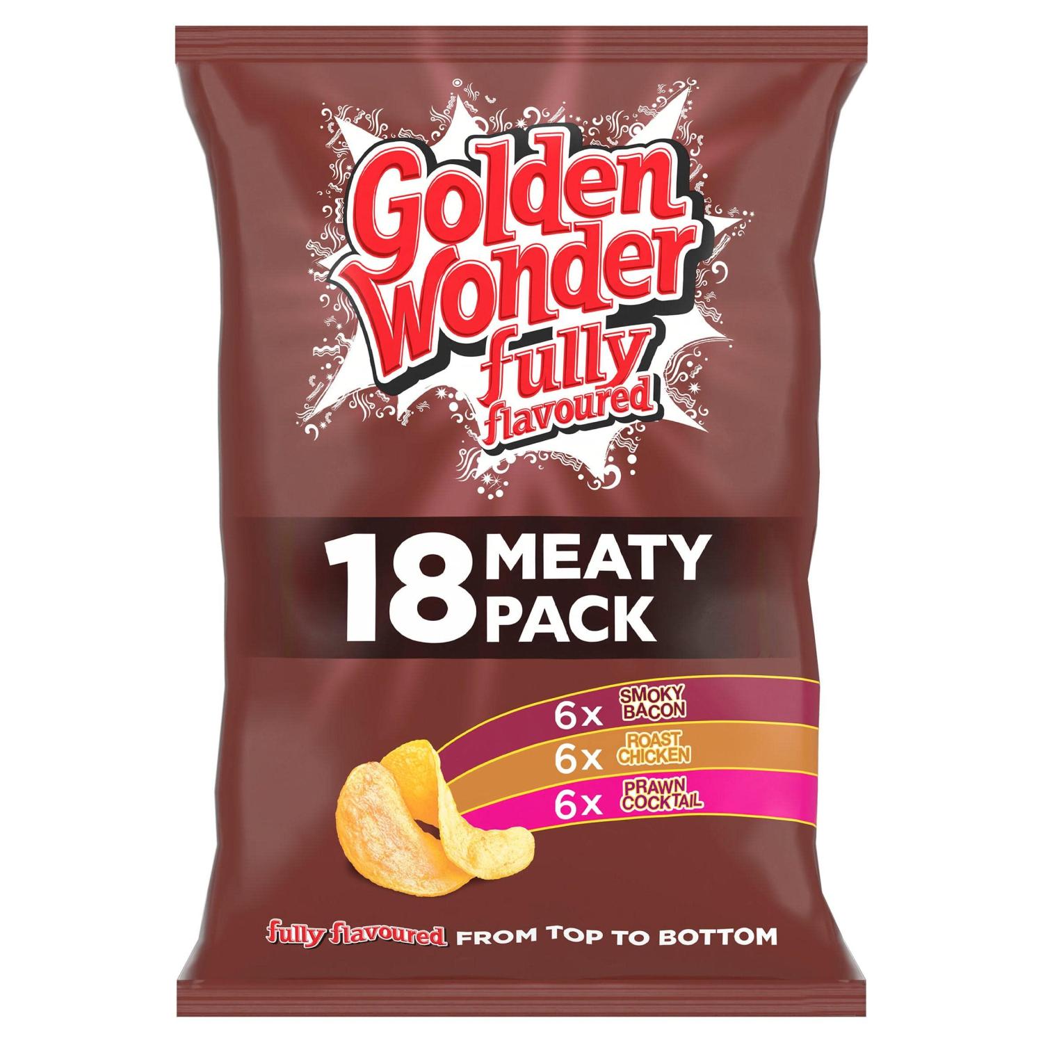 Golden Wonder Fully Flavoured Meaty Pack 18 x 25g | Buy Now with ...