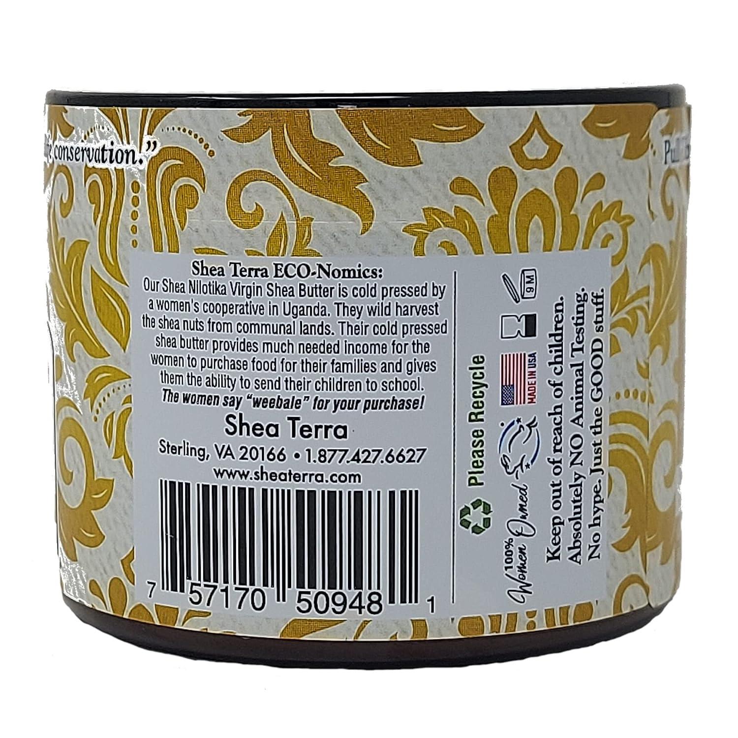 Shea Terra Organics 100% Organic Cold-Pressed Virgin Shea Butter ...