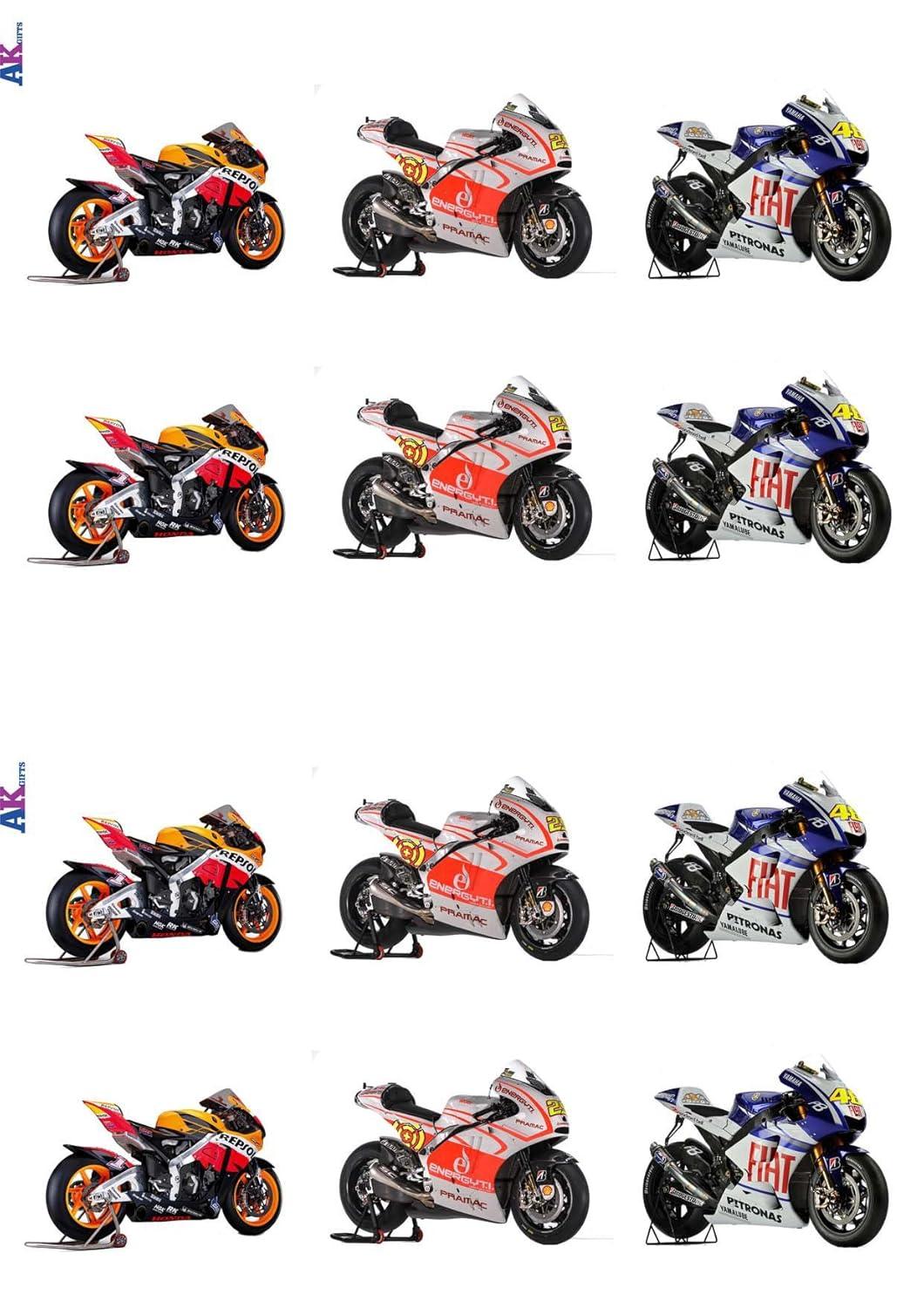 Shop Moto GP Motorcycles Edible Cupcake Toppers - Ducati Honda Yamaha ...