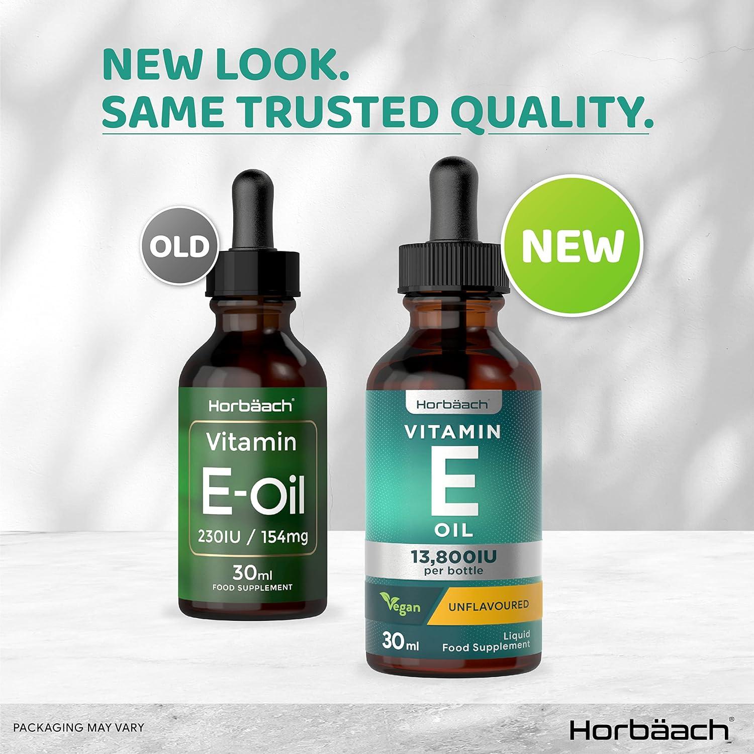 Vegan Vitamin E Oil Oral Drops 30ml | 230iu | 13 800iu per Bottle ...