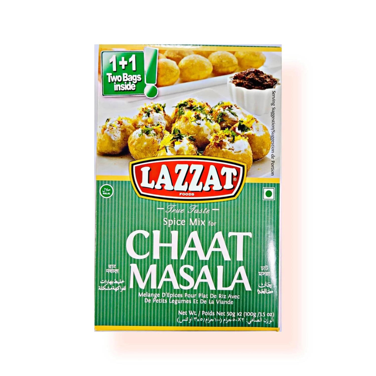 Lazzat Chaat Masala 100g - Authentic Indian Spice Blend for Flavorful ...