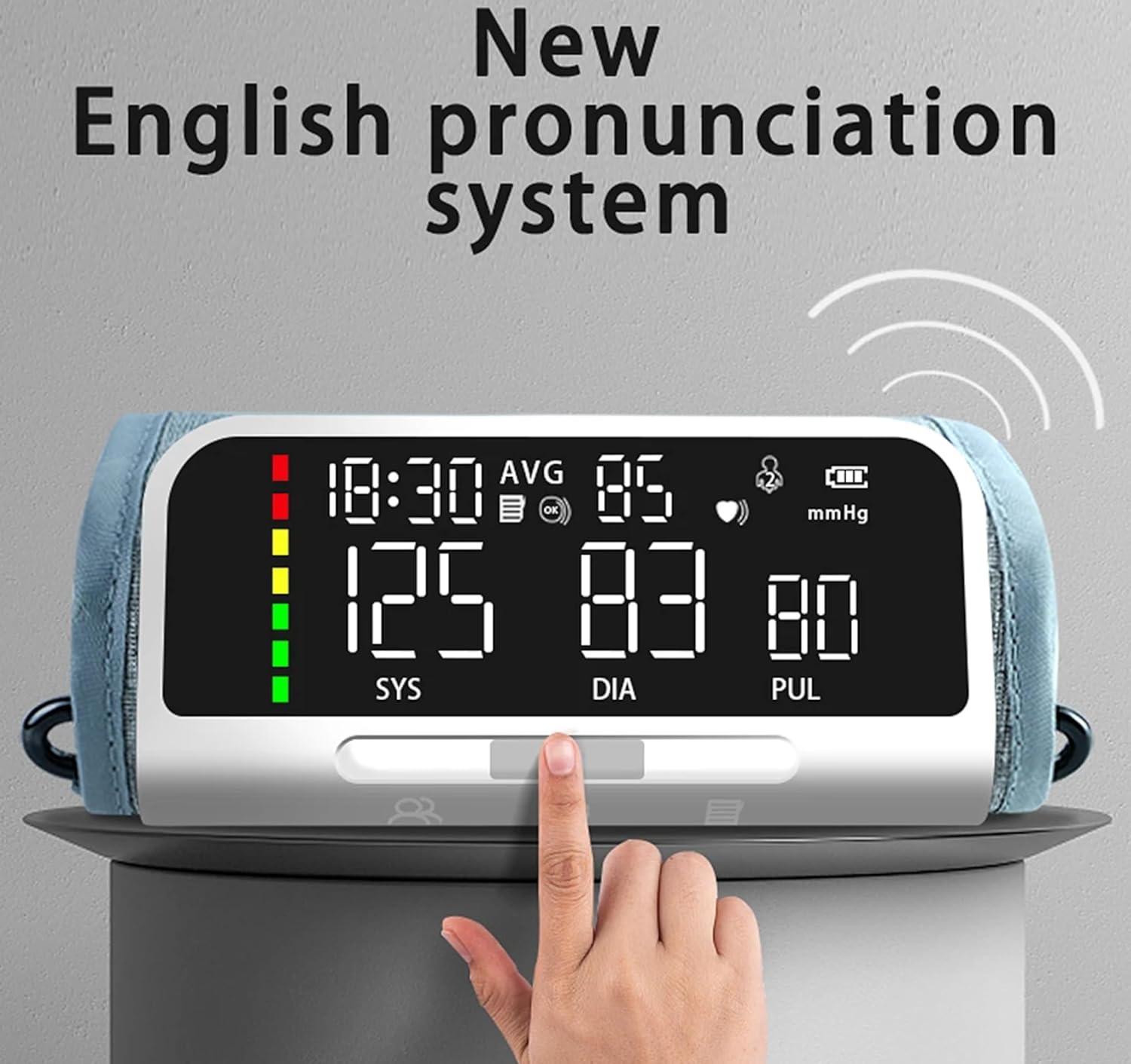 TradeProvider Blood Pressure Monitor Full Arm Rechargeable Digital LCD ...