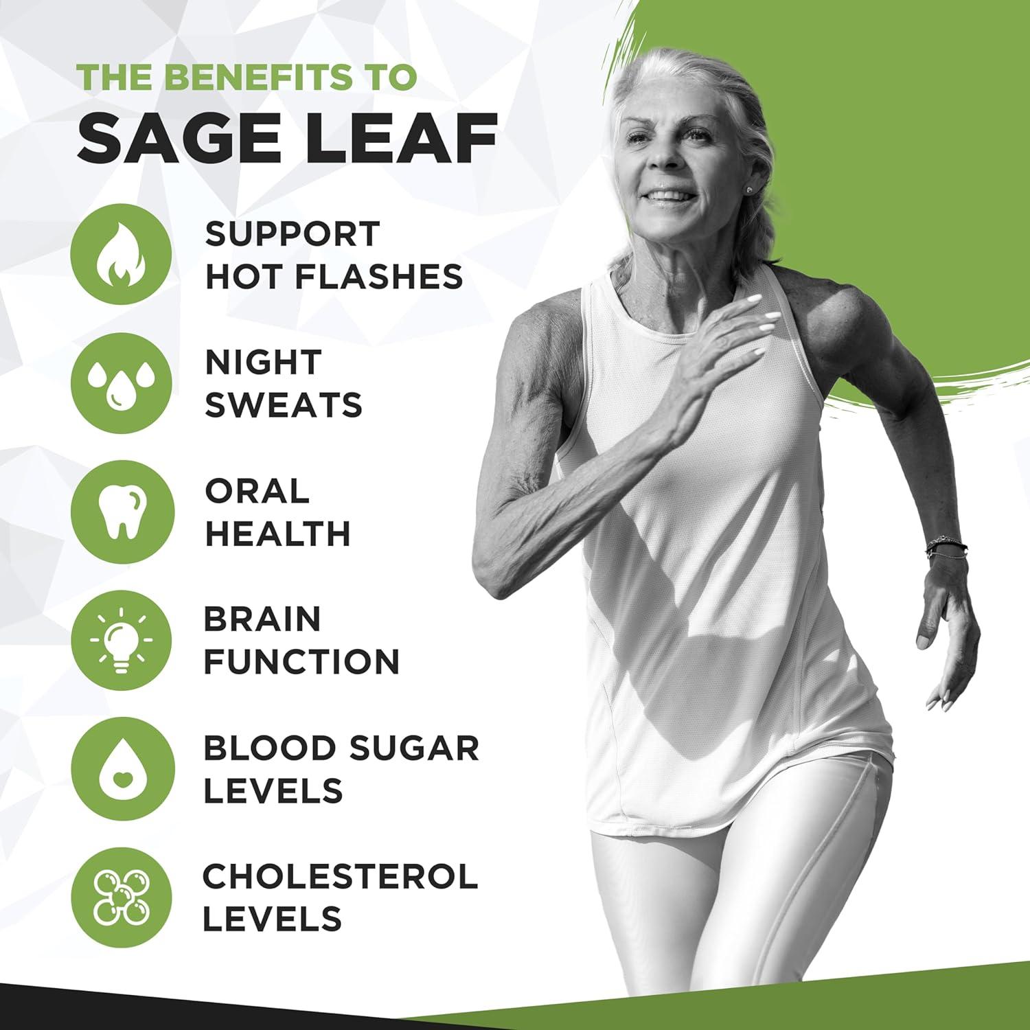 Sage Leaf Tablets for Menopause 2500mg - Supports Menopause ...