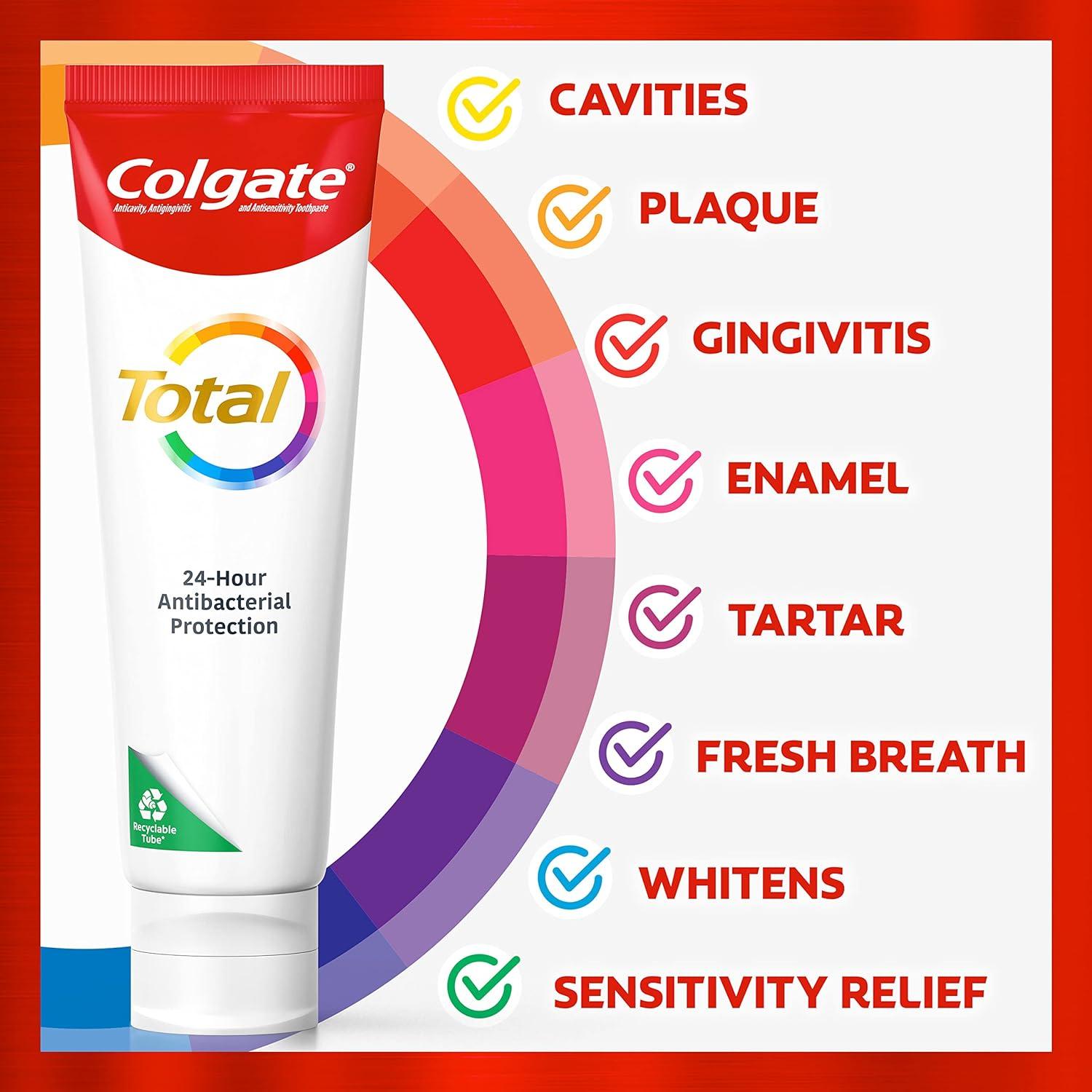 Colgate Total Whitening Toothpaste 10 Benefits | Freshens Breath ...