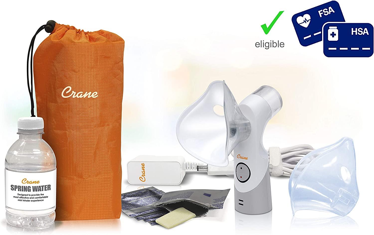 Crane Cordless Rechargeable Warm & Cool Mist Steam Inhaler EE-5948 ...