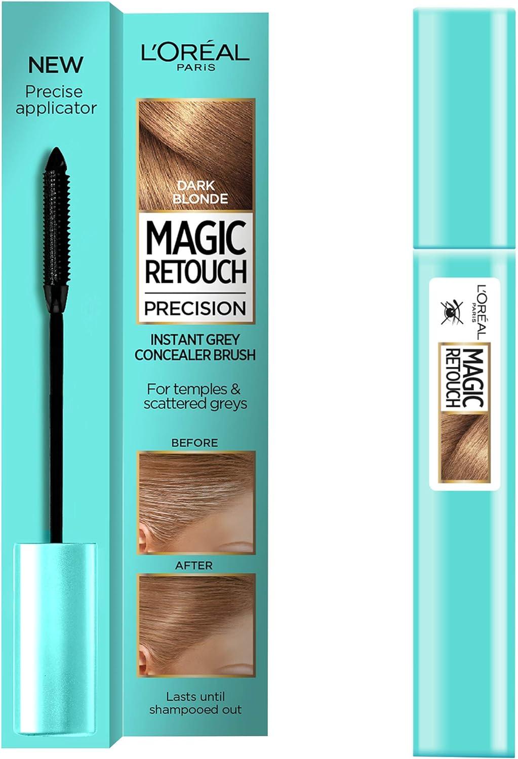 L'Oreal Magic Retouch Dark Blonde Instant Grey Concealer Brush 8ml ...