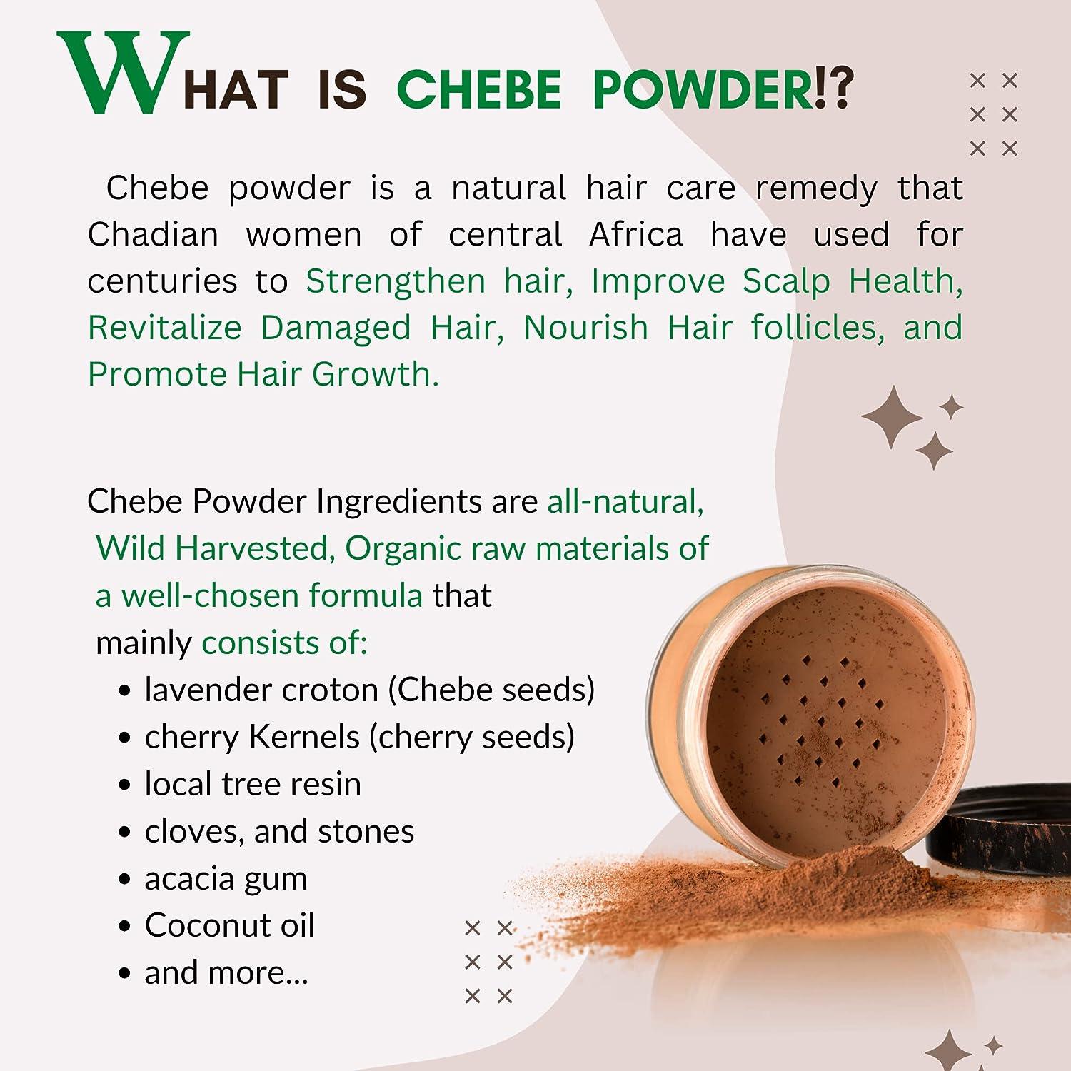 AMALICO Chebe Powder Hair Treatment Mask - 100% Natural Chebe Powder ...