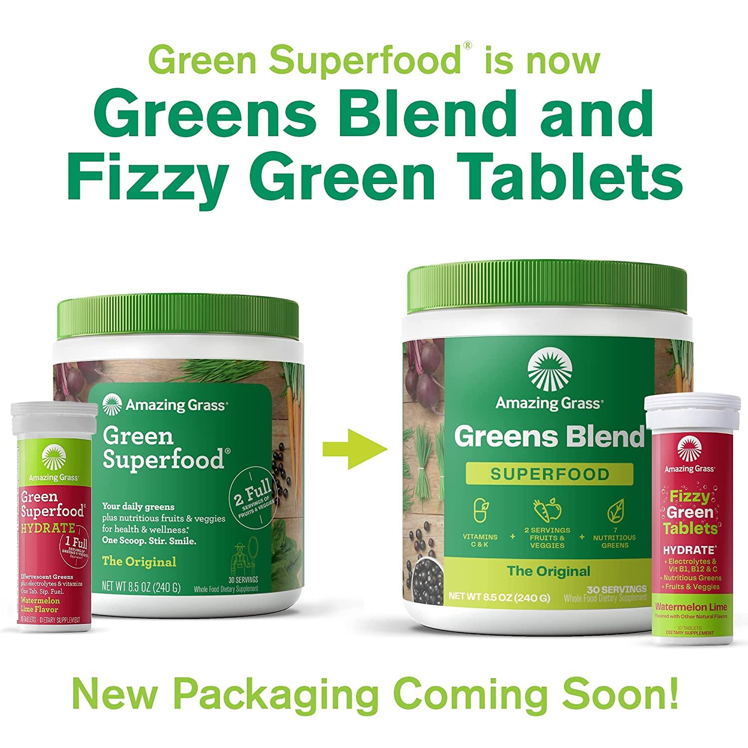 Buy Amazing Grass Green Superfood Original 85 Oz 240g Nutrient Dense Superfood Powder