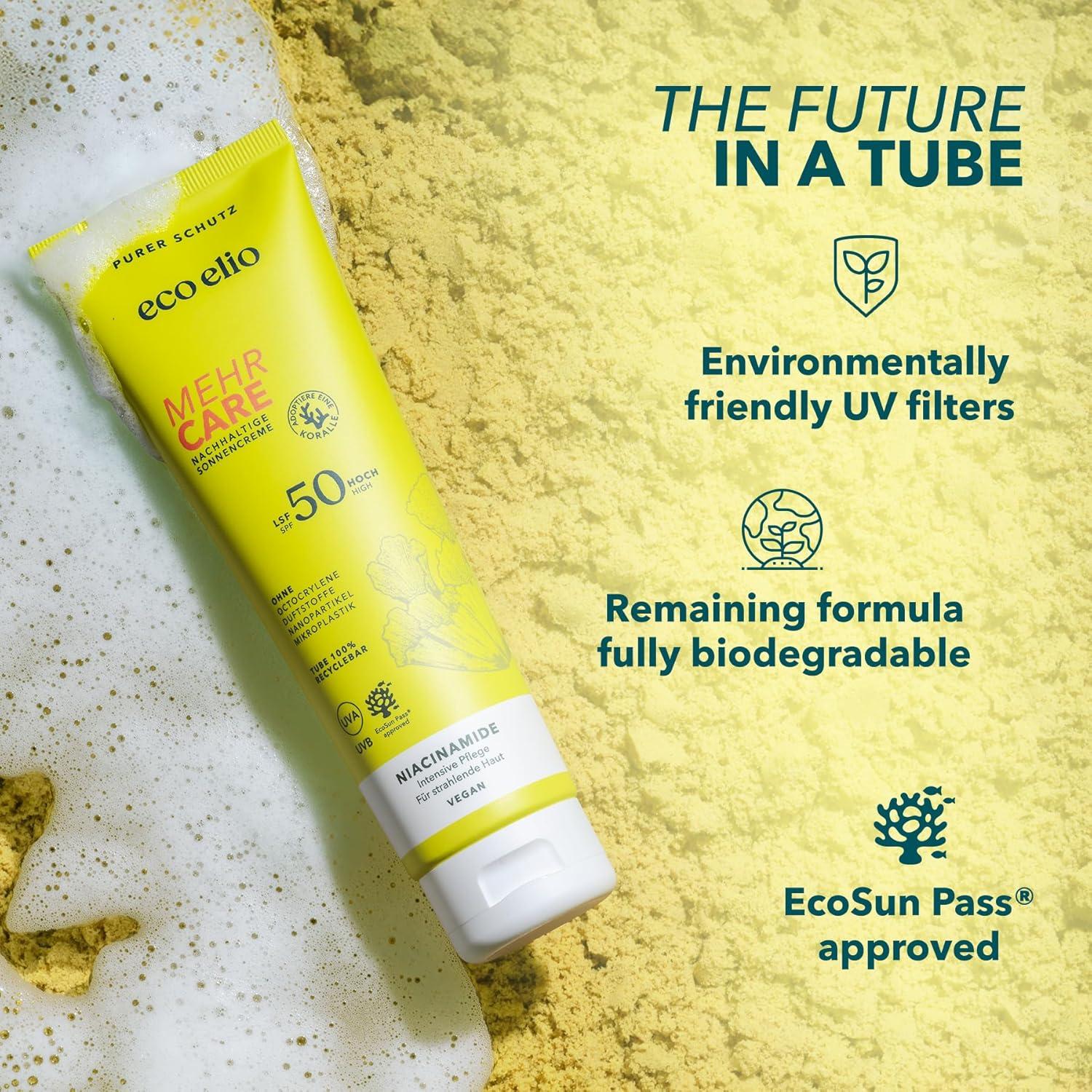 Eco Elio SPF 50 Sustainable Sun Cream 150ml 'Extra Care' - Face & Body ...