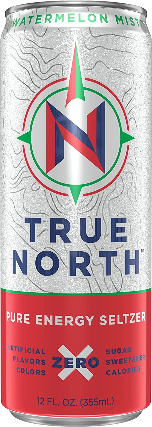 True North Pure Energy Seltzer - Watermelon Mist - 12 Fl Oz (Pack of 12 ...