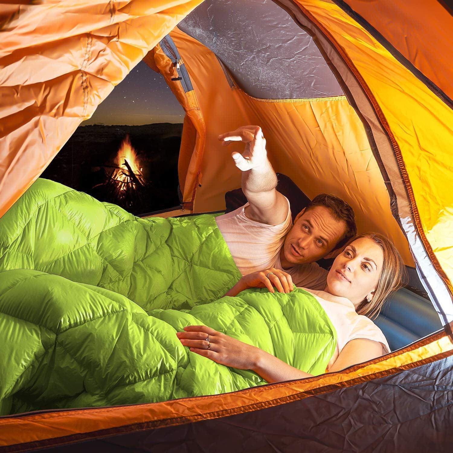 ECOOPRO 800 Fill Power Down Sleeping Bag - 32 F Cold Weather Ultralight ...