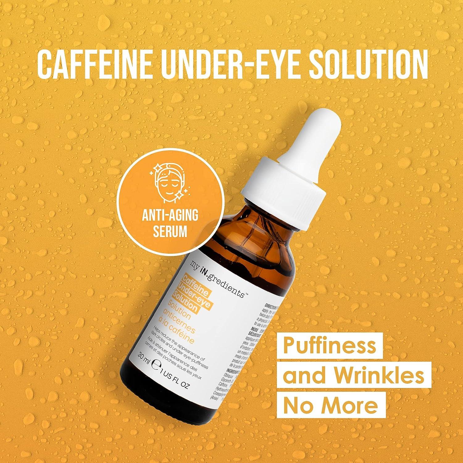 iN.gredients Caffeine Under-Eye Solution for Dark Circles, Puffiness ...