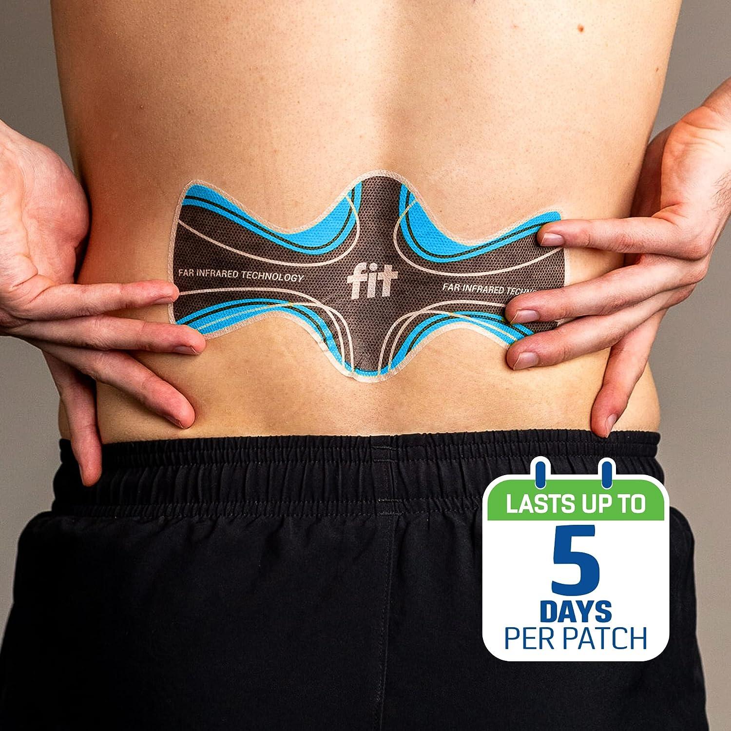 JointFlex FIT Therapy Far Infrared Lower Back Patch - 3 Pack, Drug-Free, Water Resistant, Long ...