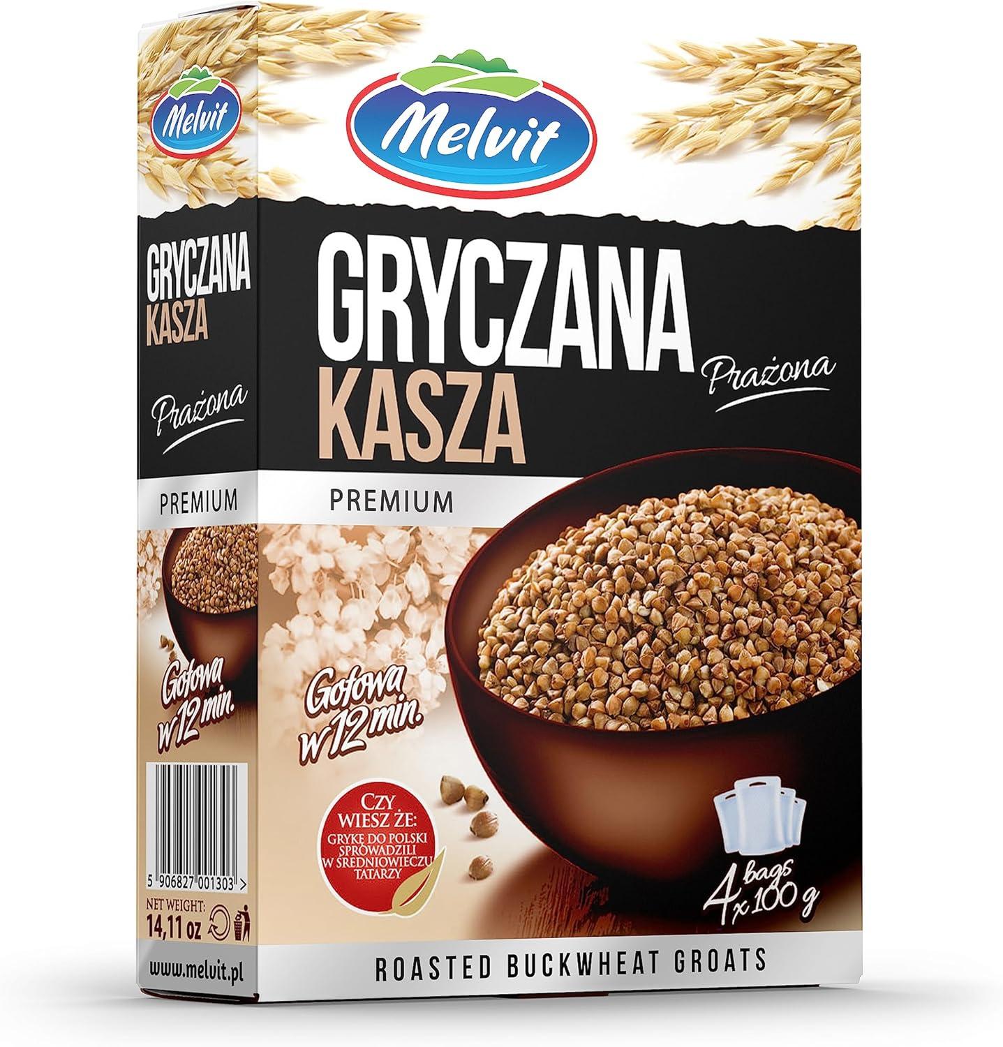 Melvit Premium Roasted Buckwheat Groats 400g - High-Quality Gluten-Free ...