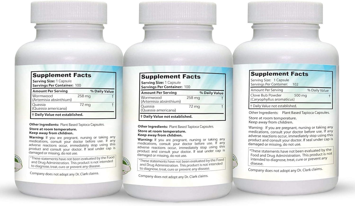 Intestine Support & Cleanse Kit - Dr Clark Store - Green Black Walnut ...