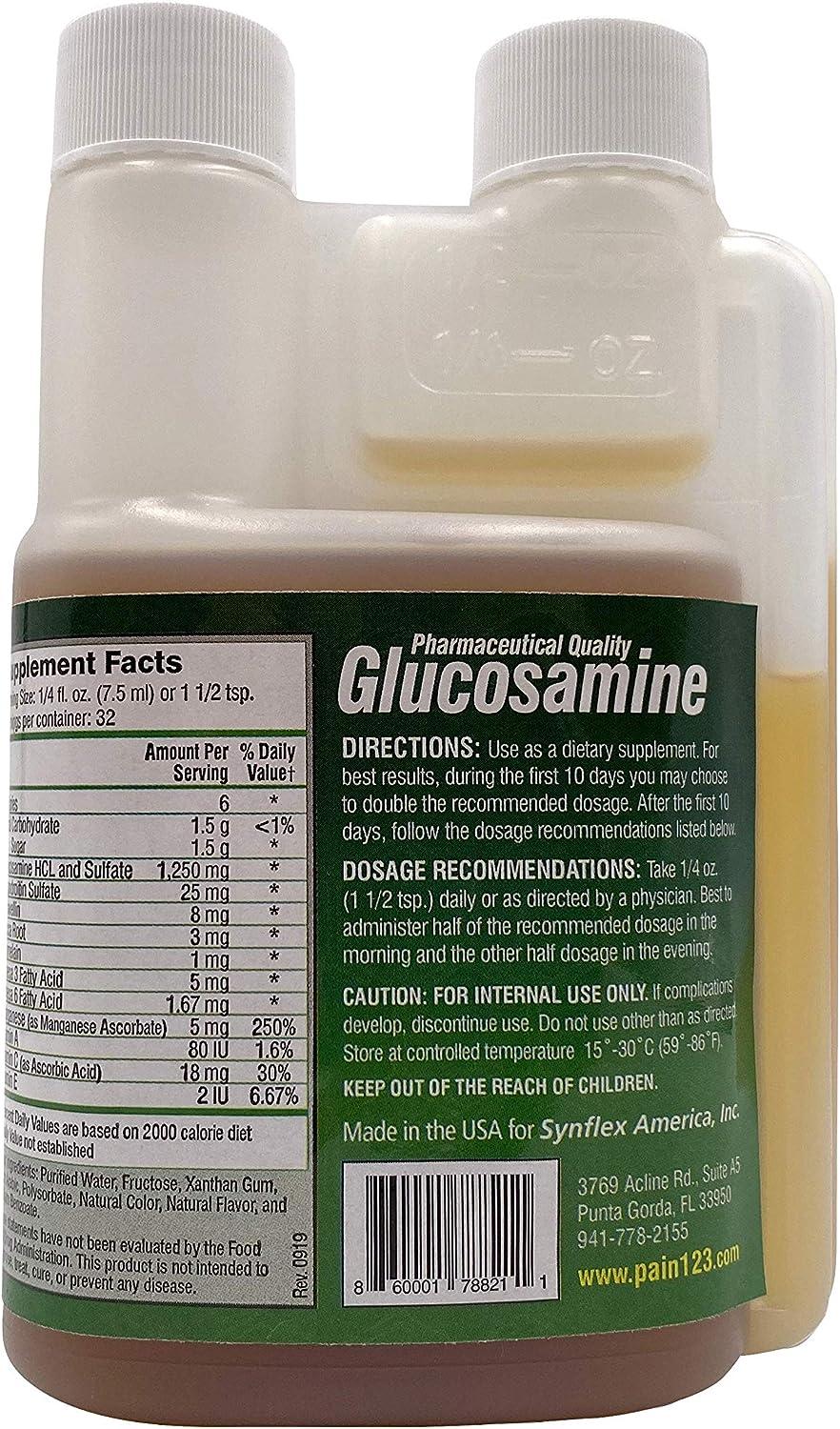 Synflex Liquid Glucosamine Original Formula with Chondroitin, Vitamins ...