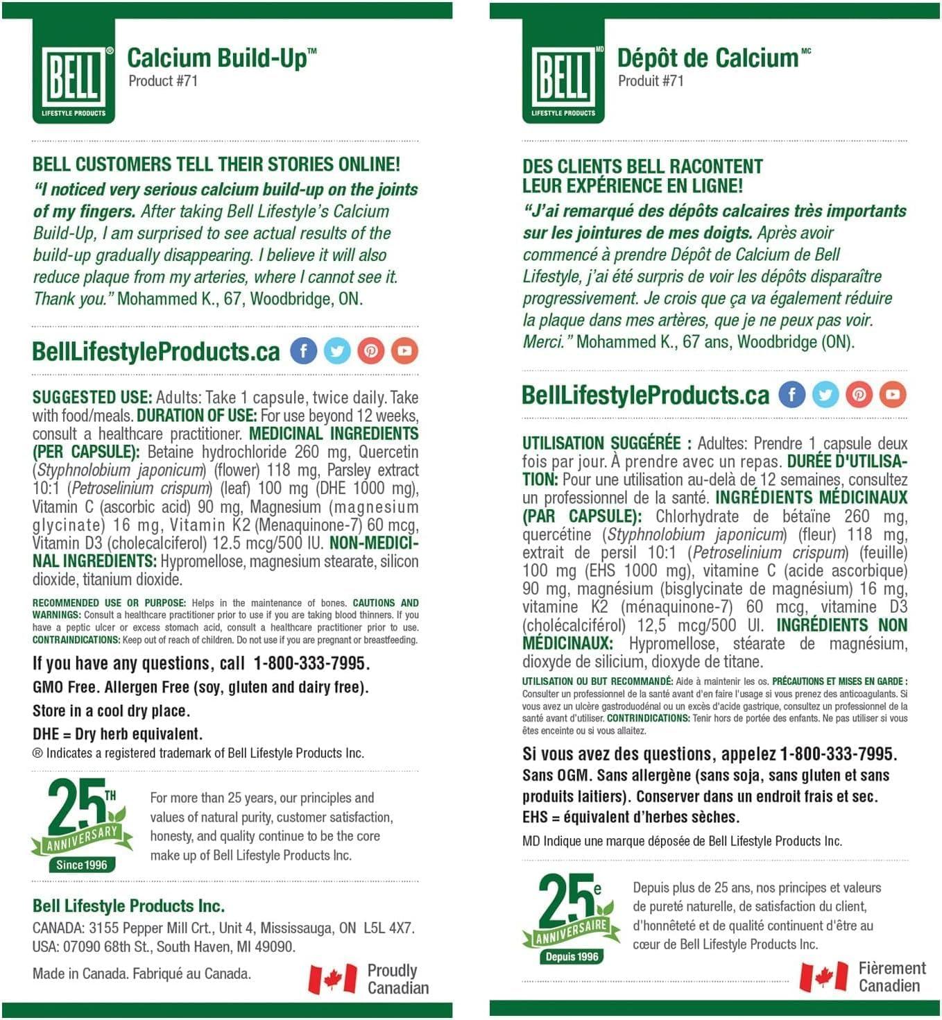 Bell Calcium Build-Up -Helps reduce calcium build-up (calcification) in ...