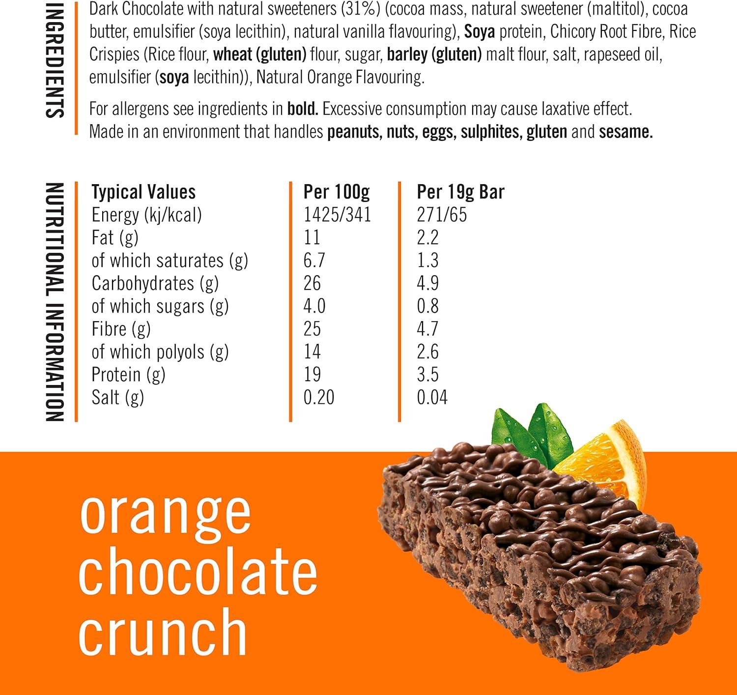 Fitbakes Mini Chocolate Orange Bars (12x19g) - 65 Calories, Diabetic ...