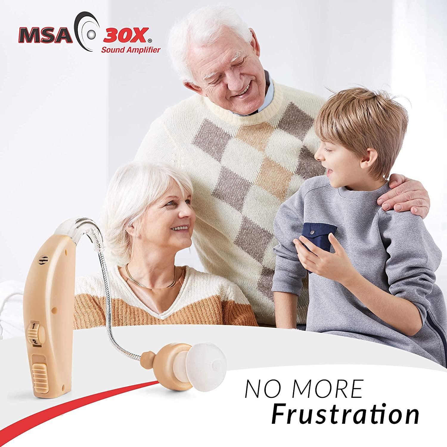 MSA 30X Sound Amplifier BTE PSAD | 30X Amplification | Recharging ...