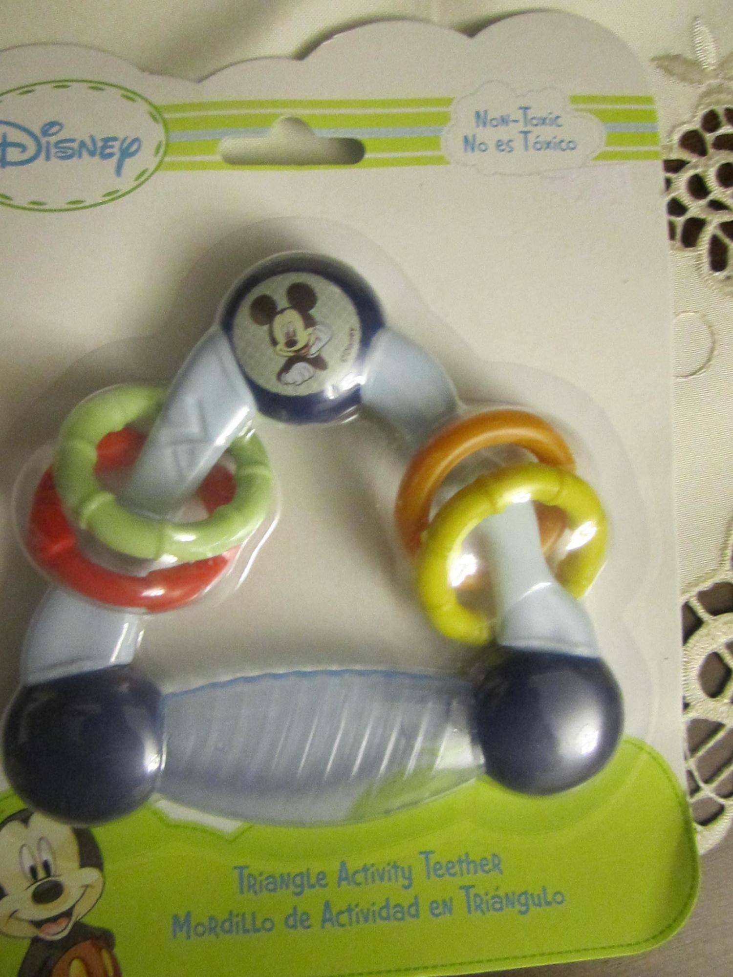 Disney Mickey Mouse Triangle Activity Teether | International Shipping ...
